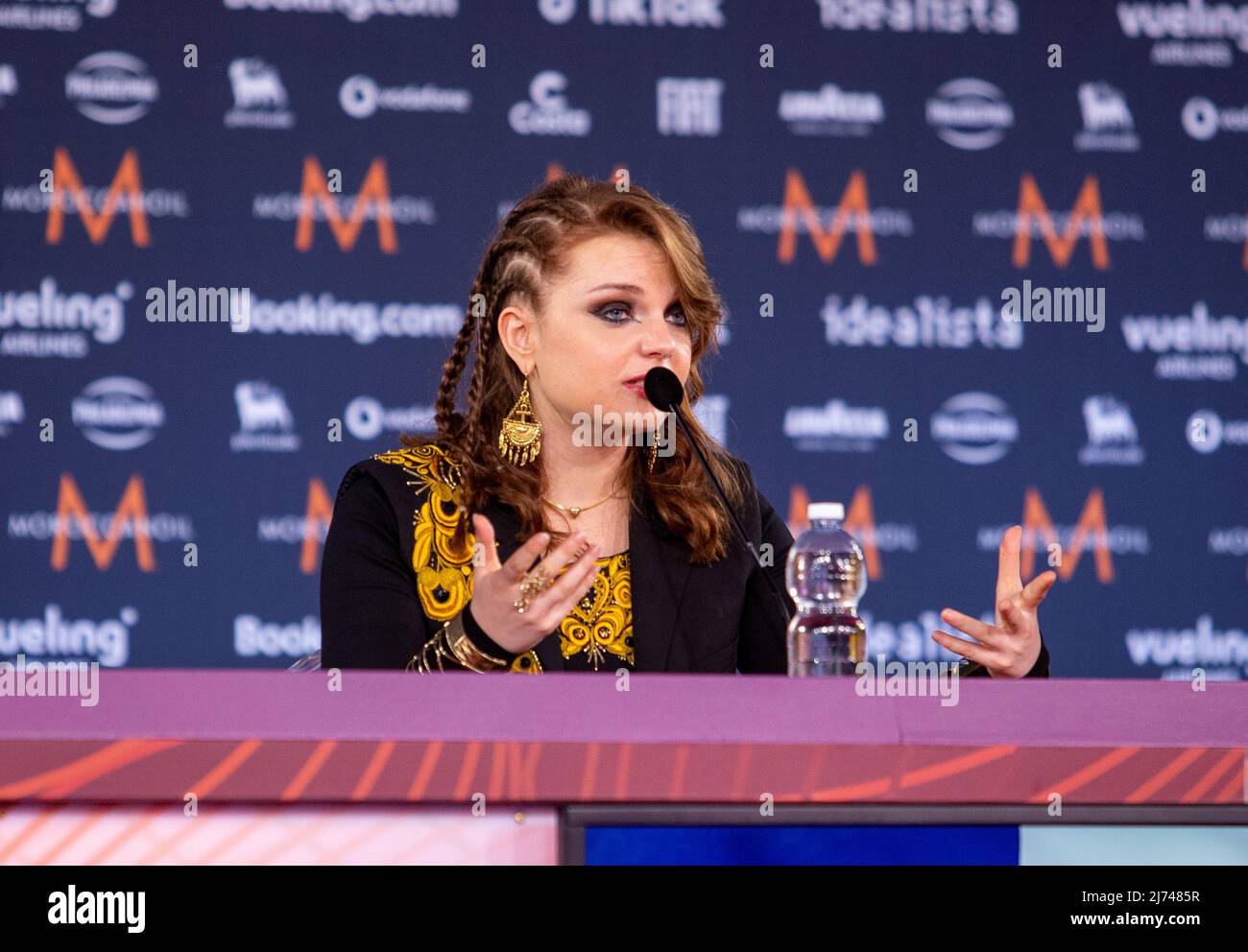 Marine Lavigne? of AHEZ band Alvan & Ahez (Fulenn) France during the ...