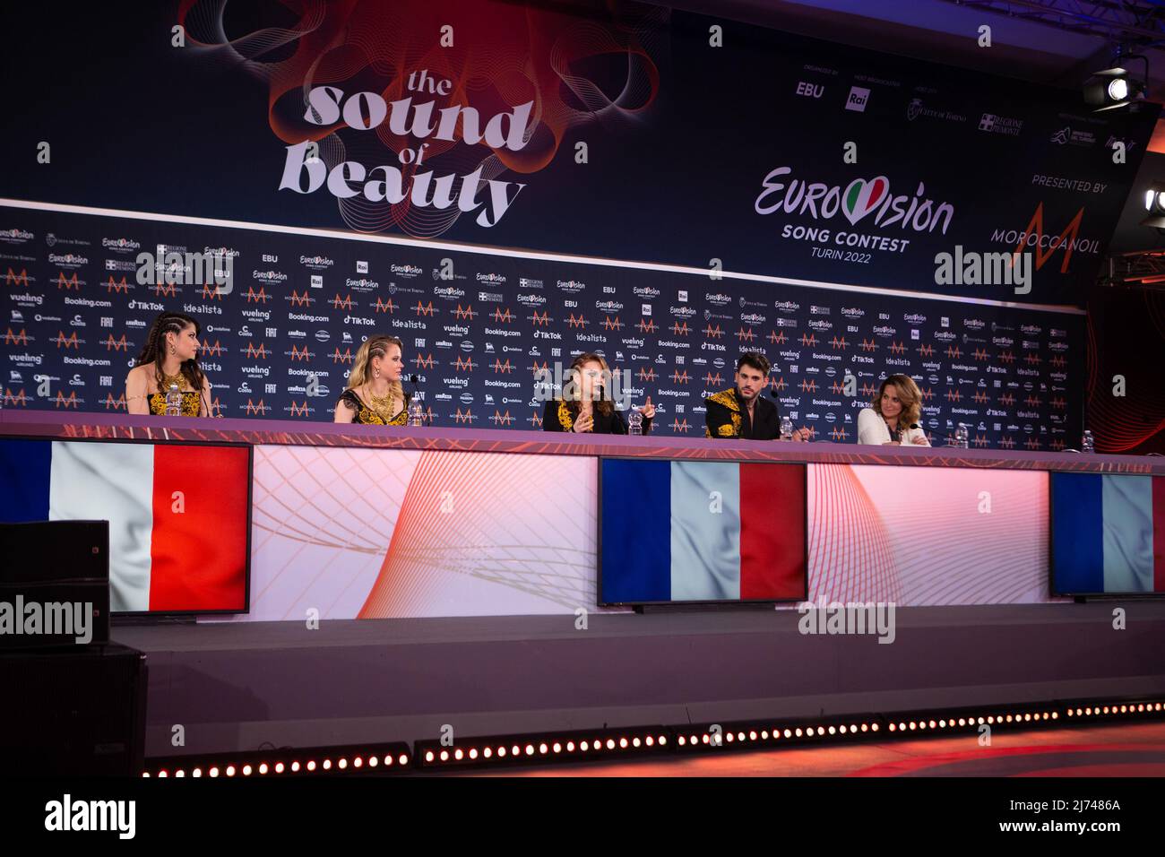 Alvan & Ahez (Fulenn) France during the Eurovision Song Contest 2022 ...