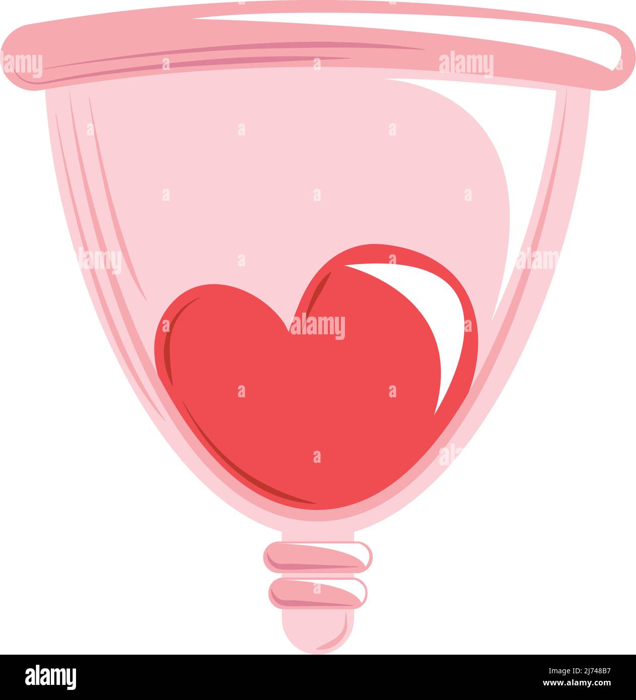 Menstrual cup isolated on Stock Vector Images - Alamy