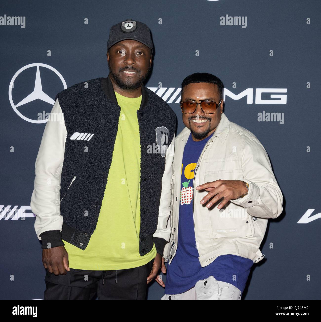 MIAMI, FLORIDA - MAY 05: (L-R) will.i.am and US-Filipino rapper Apl.de ...