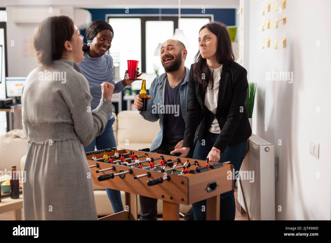 Foosball office hi-res stock photography and images - Alamy