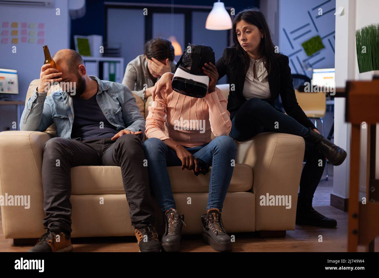 Diverse people losing video games hi-res stock photography and images ...