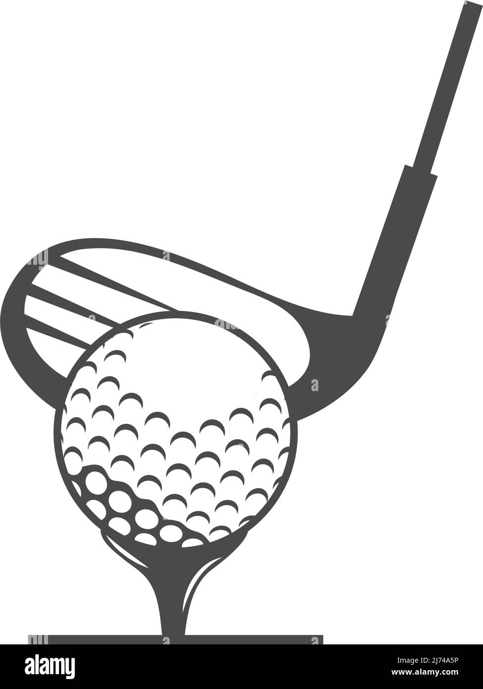 golf club and ball Stock Vector Image & Art - Alamy