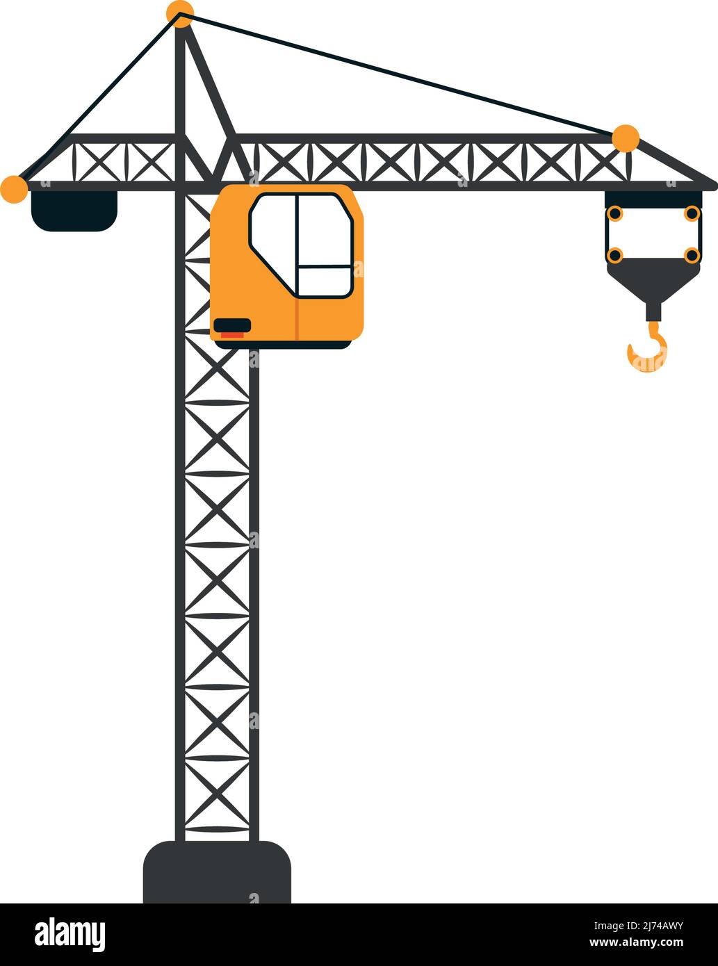 construction crane machine Stock Vector Image & Art - Alamy
