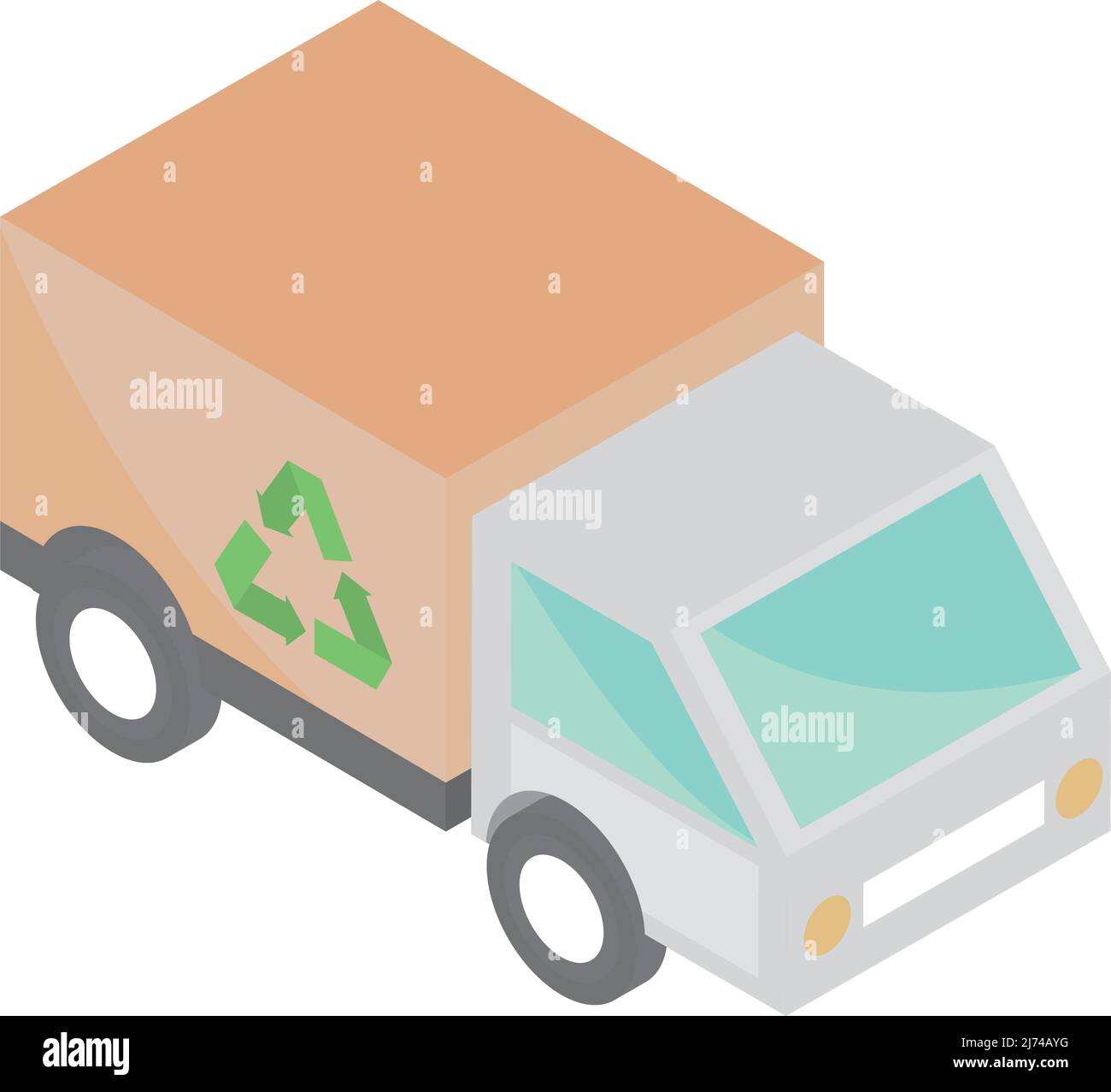 recycle transport truck Stock Vector Image & Art - Alamy