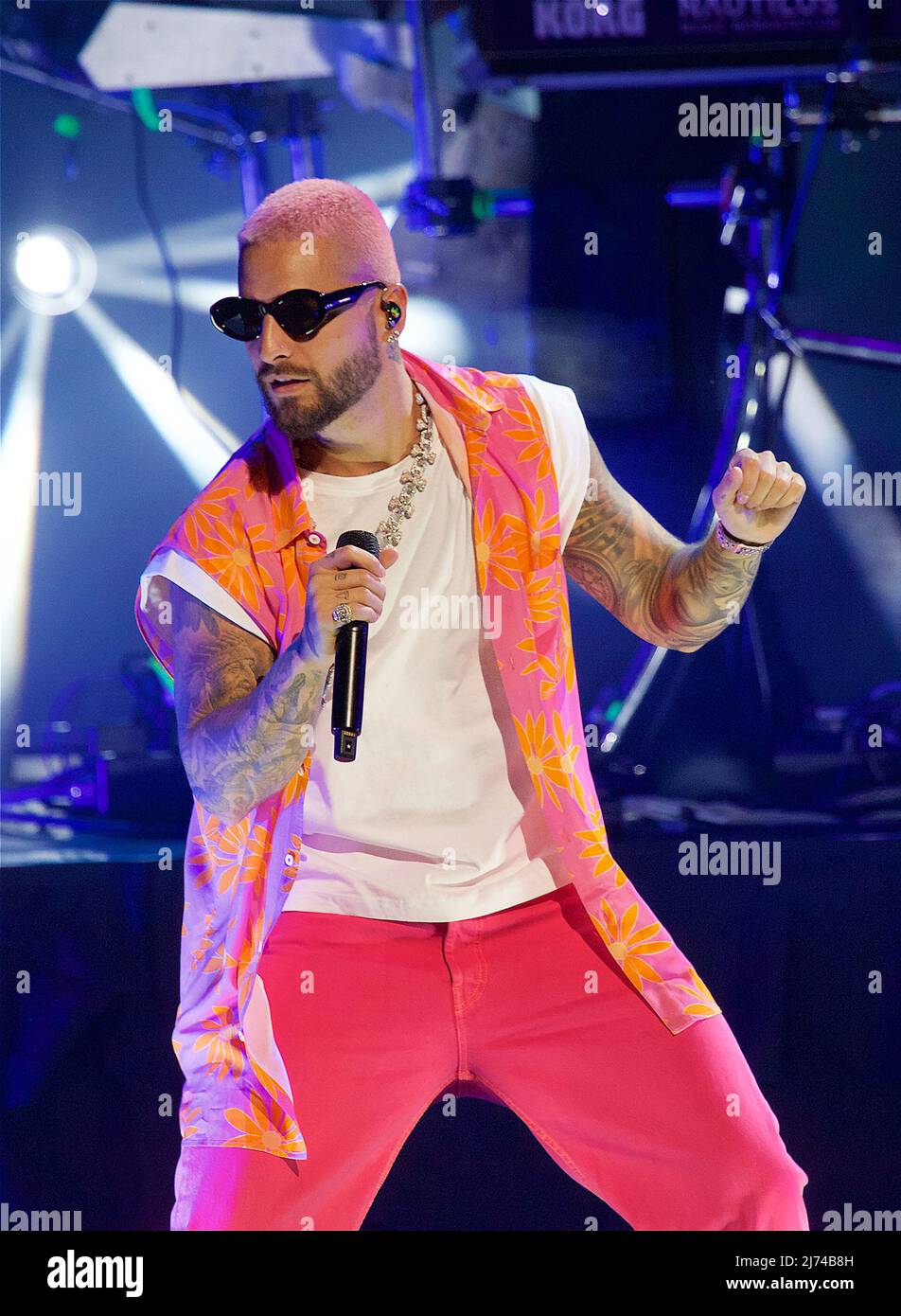 HOLLYWOOD, FL - MAY 5: Maluma performs during the Formula 1 Miami Grand ...