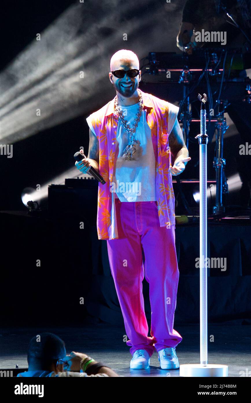 Maluma performs during the Formula 1 Miami Grand Prix Kick Off Concert ...