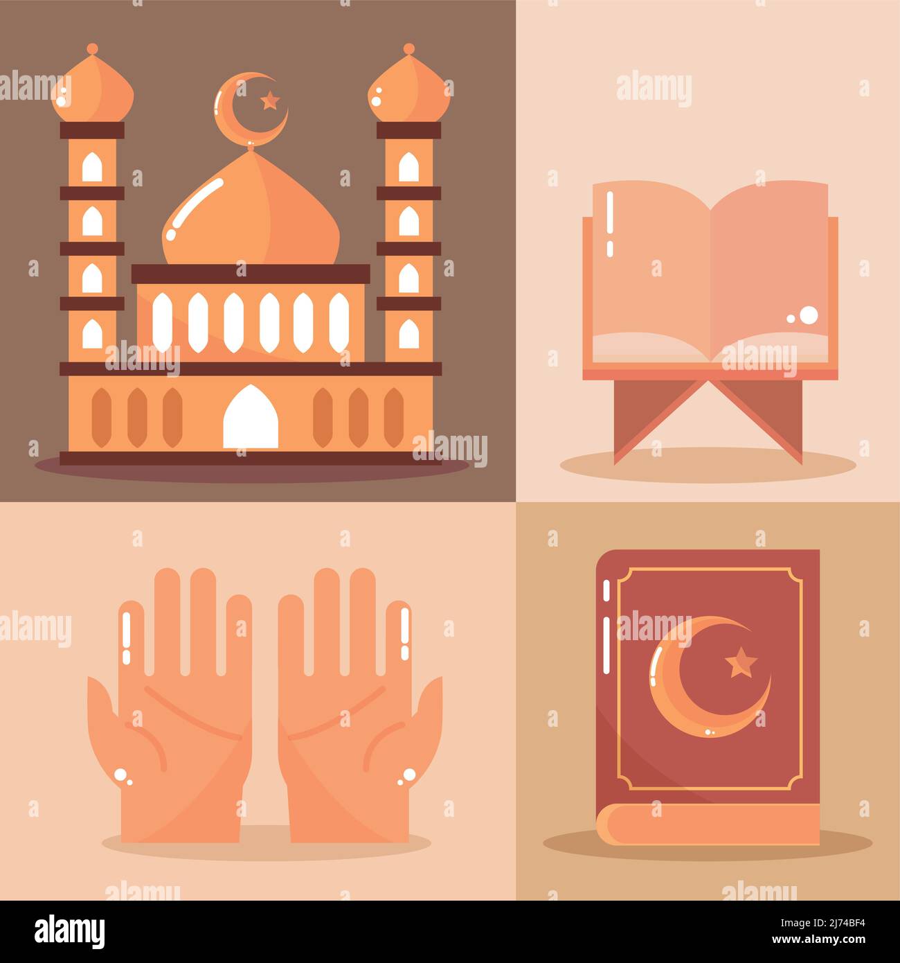 set of islamic religion Stock Vector Image & Art - Alamy