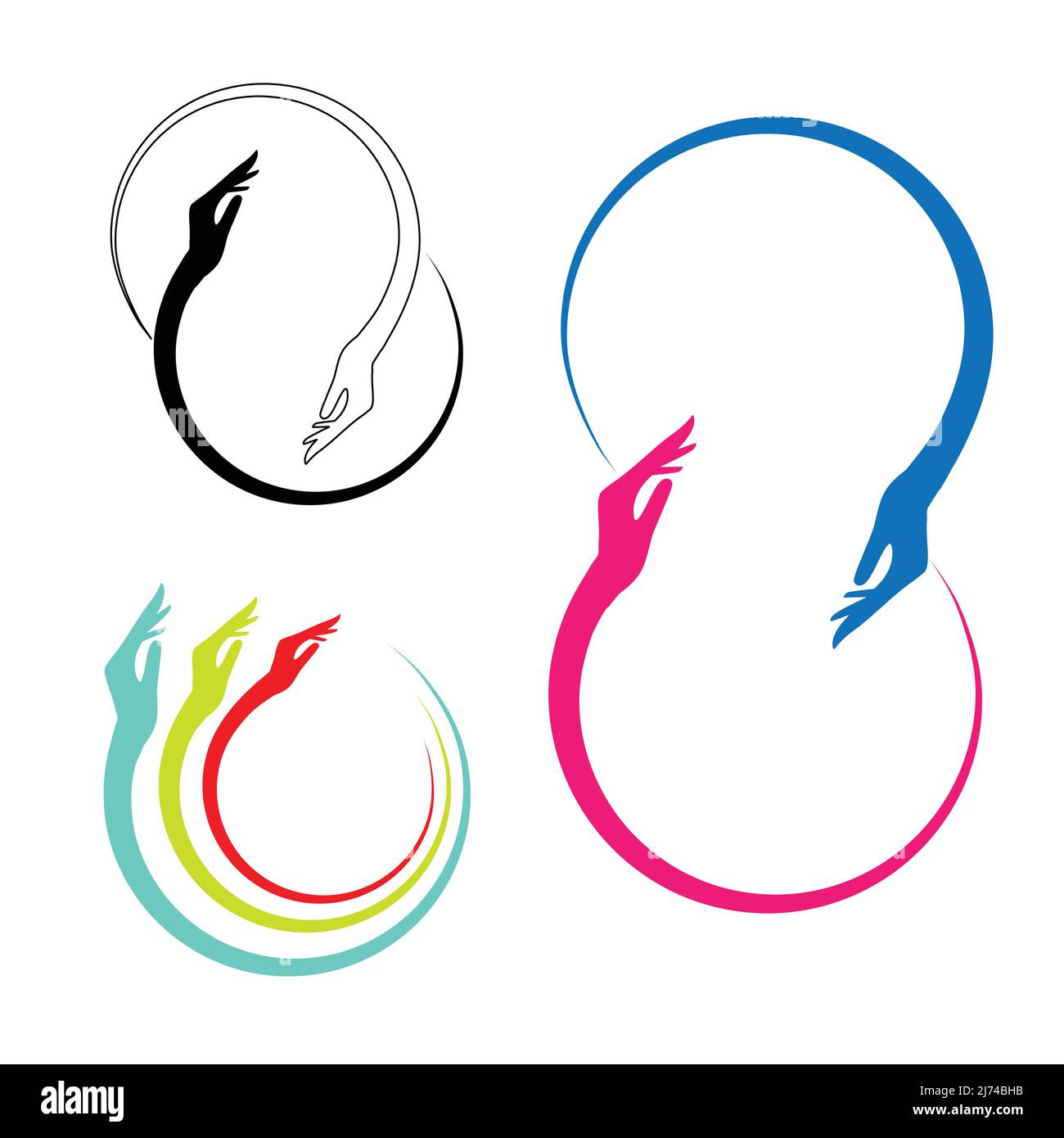 Health care people lines Cut Out Stock Images & Pictures - Alamy