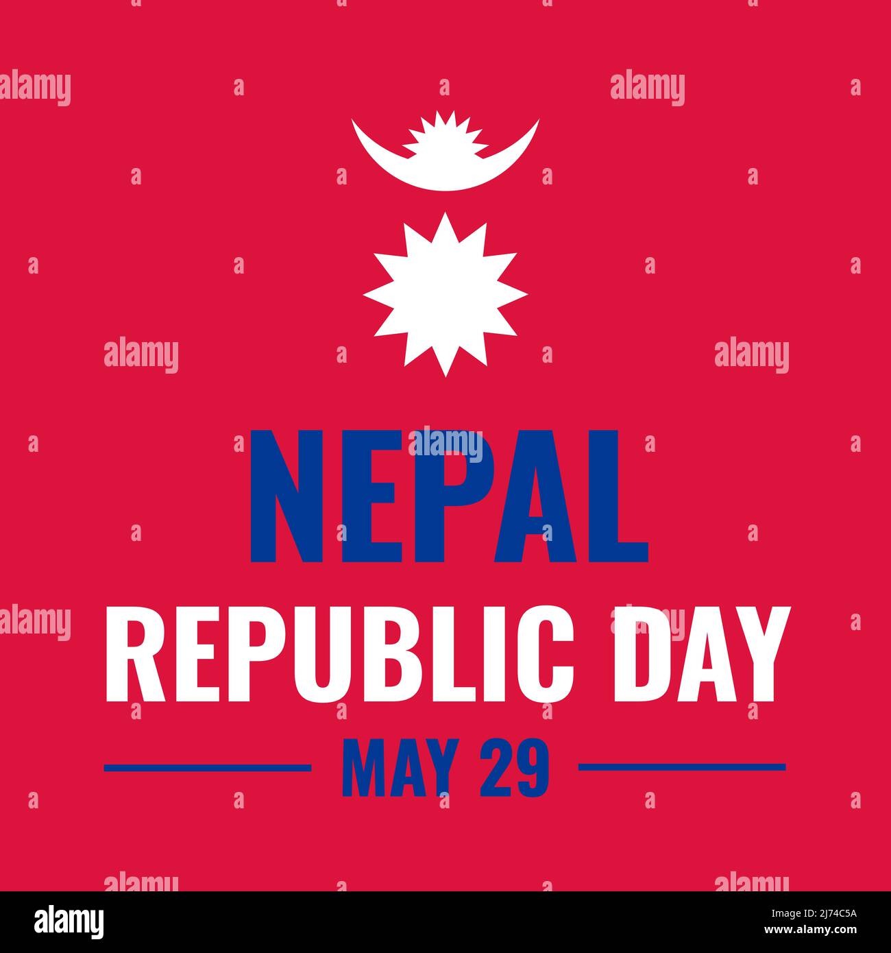 Nepal Republic Day banner. National holiday celebrate on May 29. Vector ...