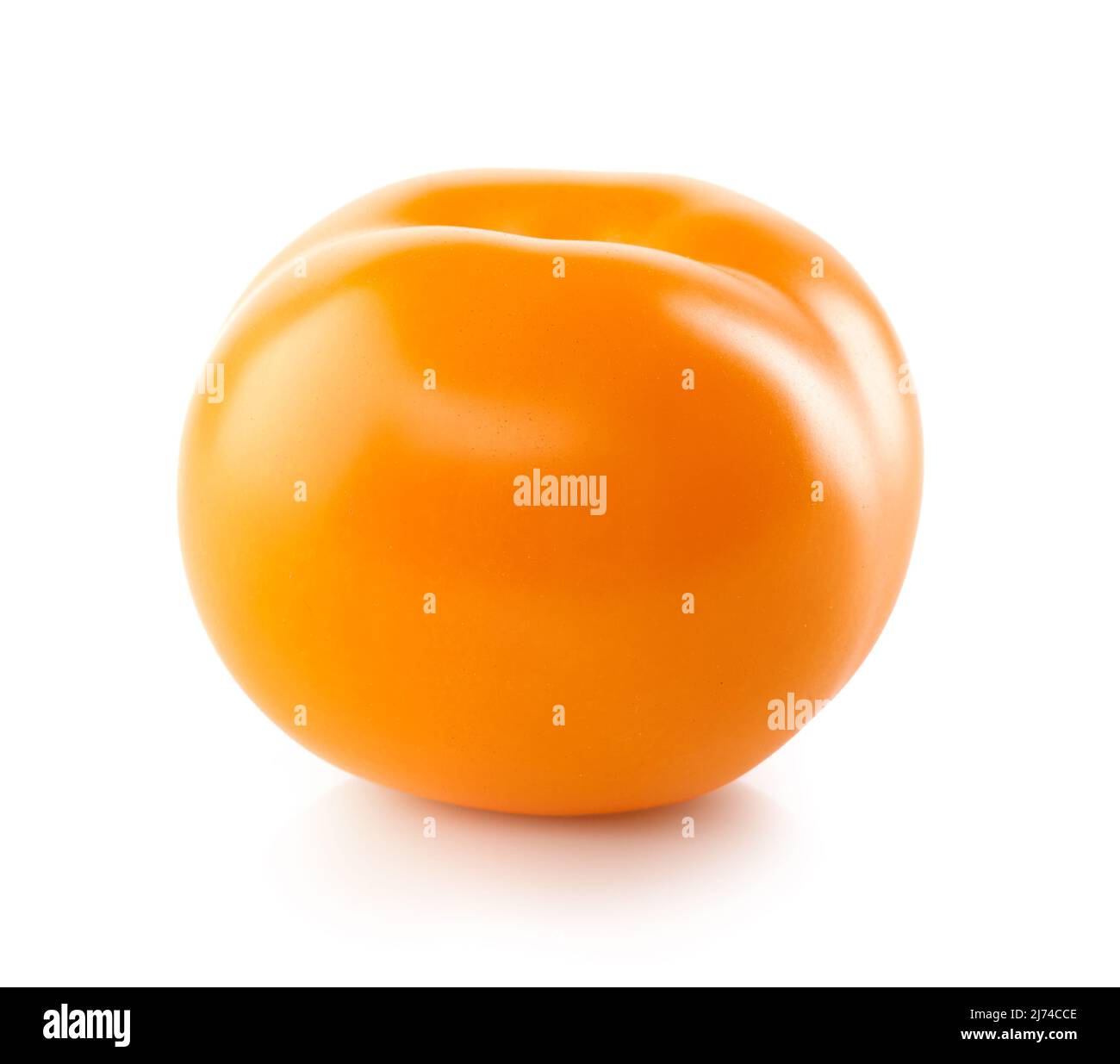 fresh yellow tomato isolated on white background Stock Photo - Alamy