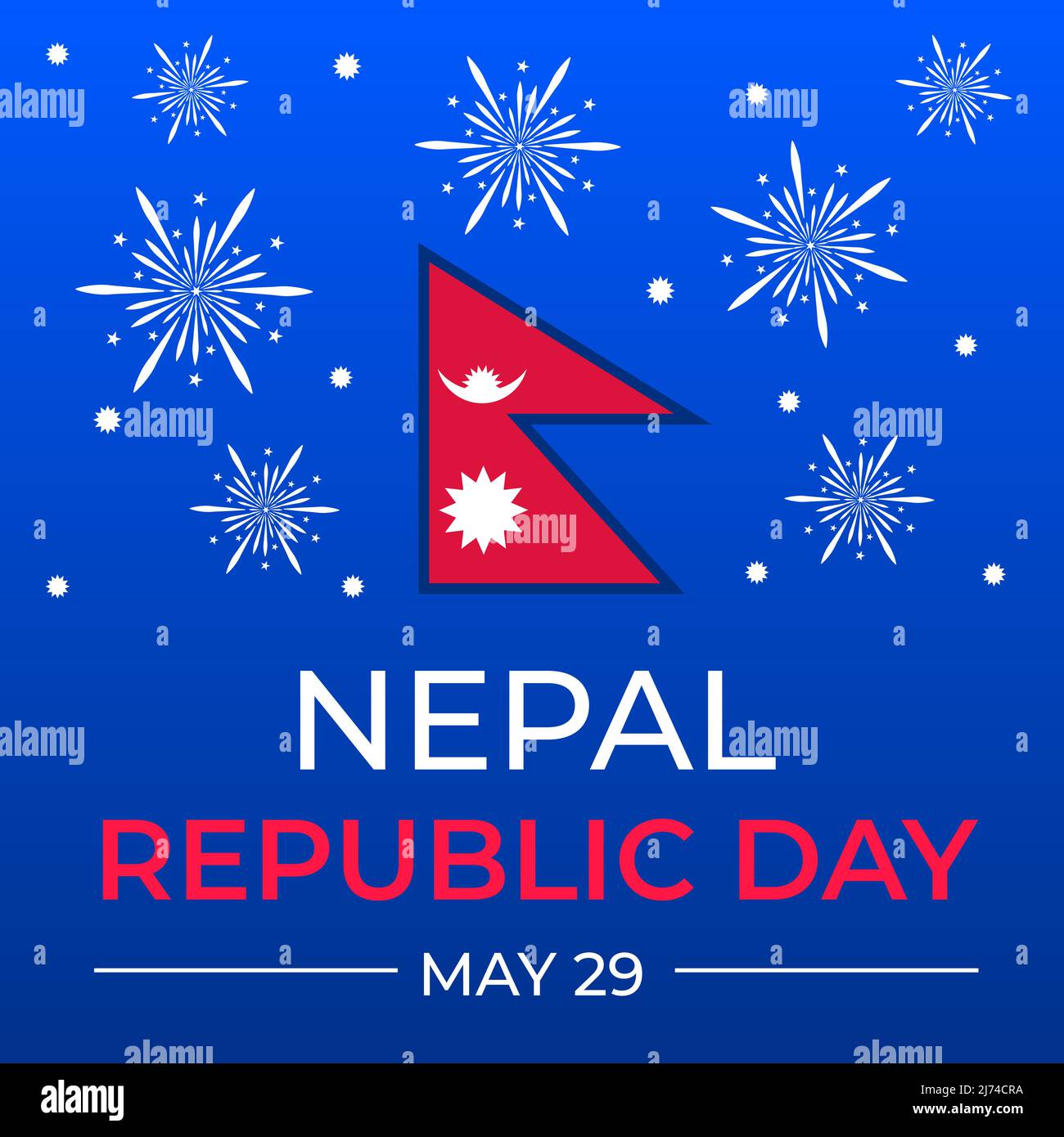 Nepal Republic Day banner. National holiday celebrate on May 29. Vector ...