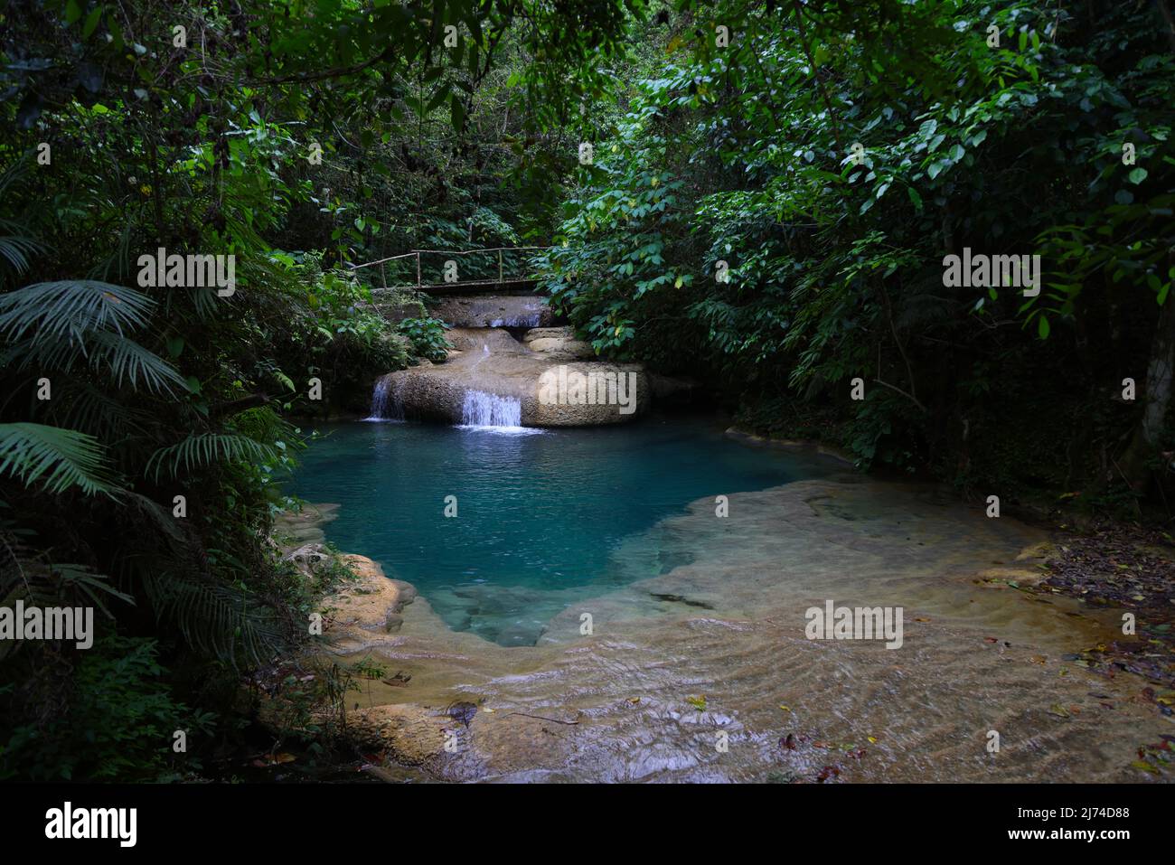 The Nicho waterfalls in the Cuban tropical forest Stock Photo - Alamy