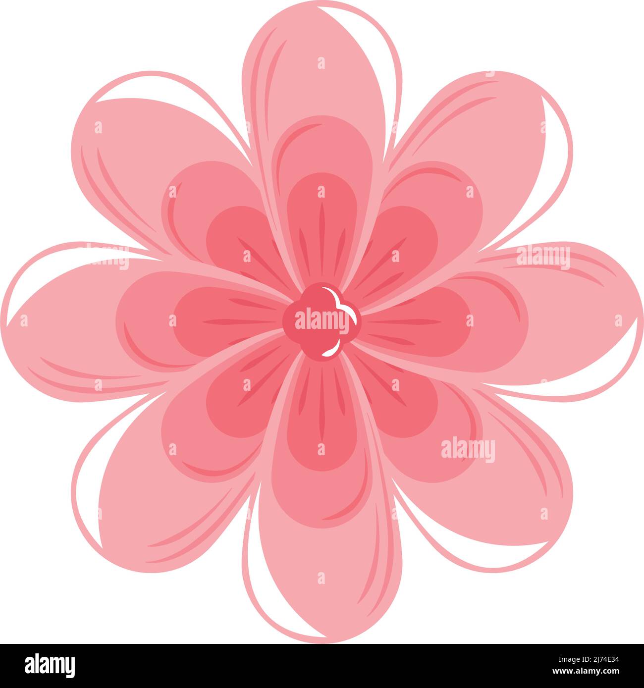 pink flower icon Stock Vector Image & Art - Alamy