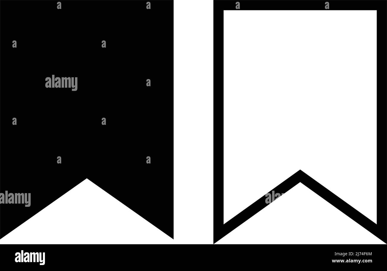 A set of icons for bookmarks. Favorite icons. Editable vector Stock ...