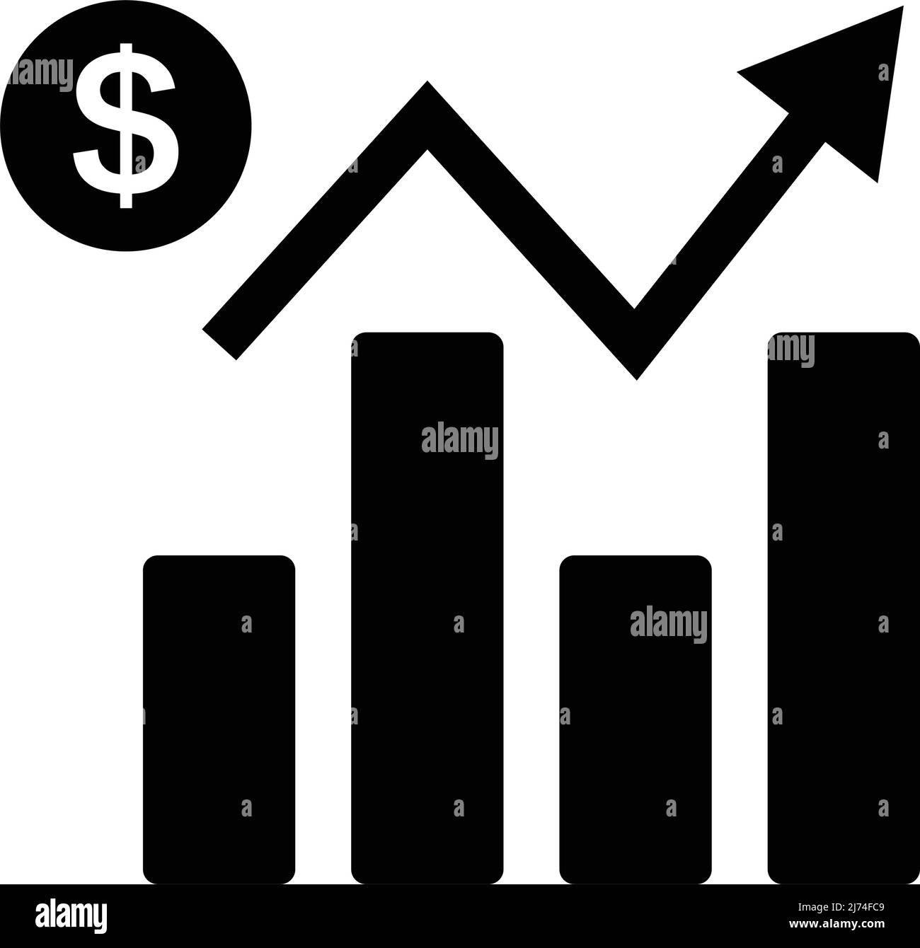 Rising graph euro money Black and White Stock Photos & Images - Alamy