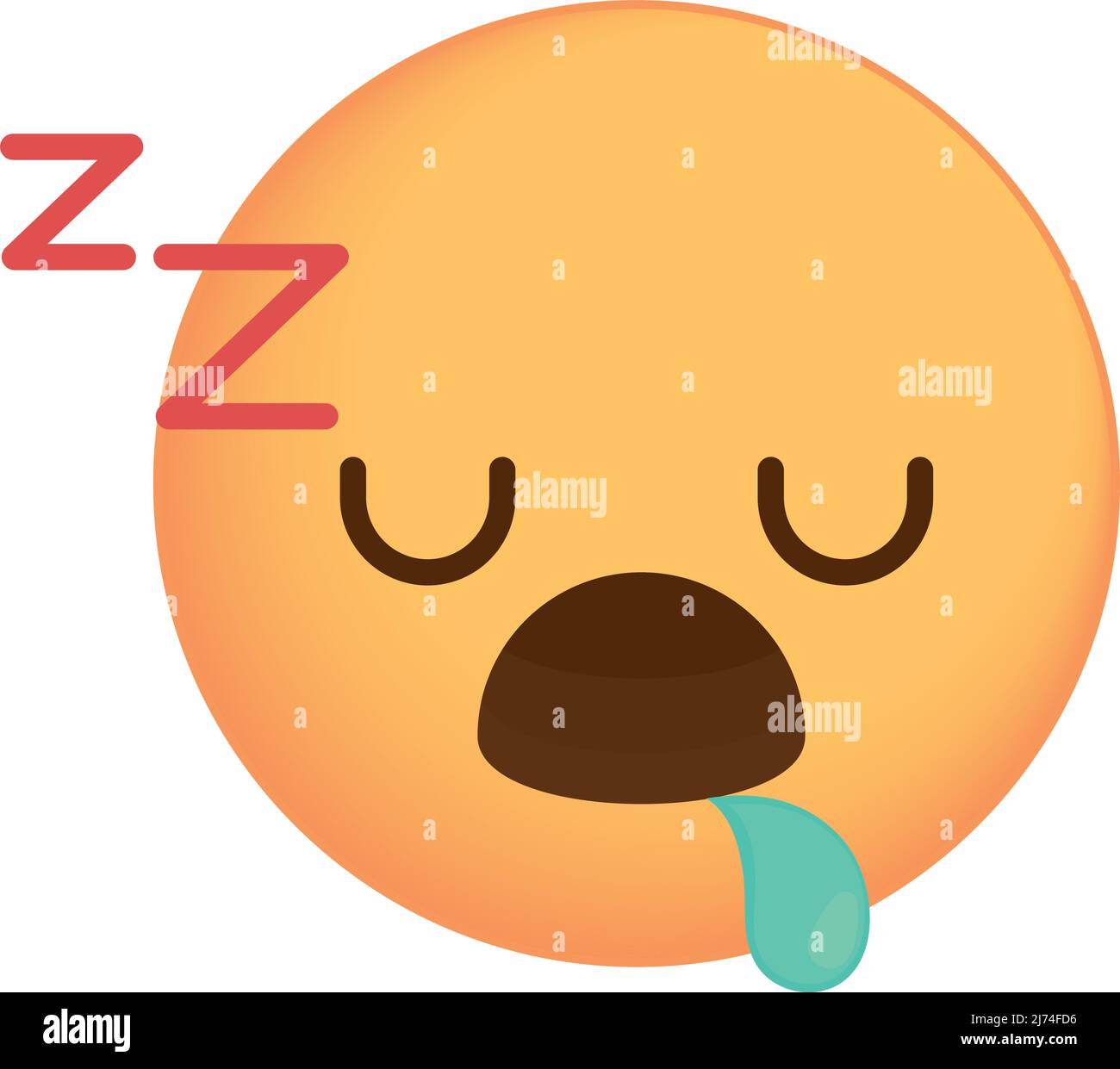 emoji face sleeping Stock Vector Image & Art - Alamy
