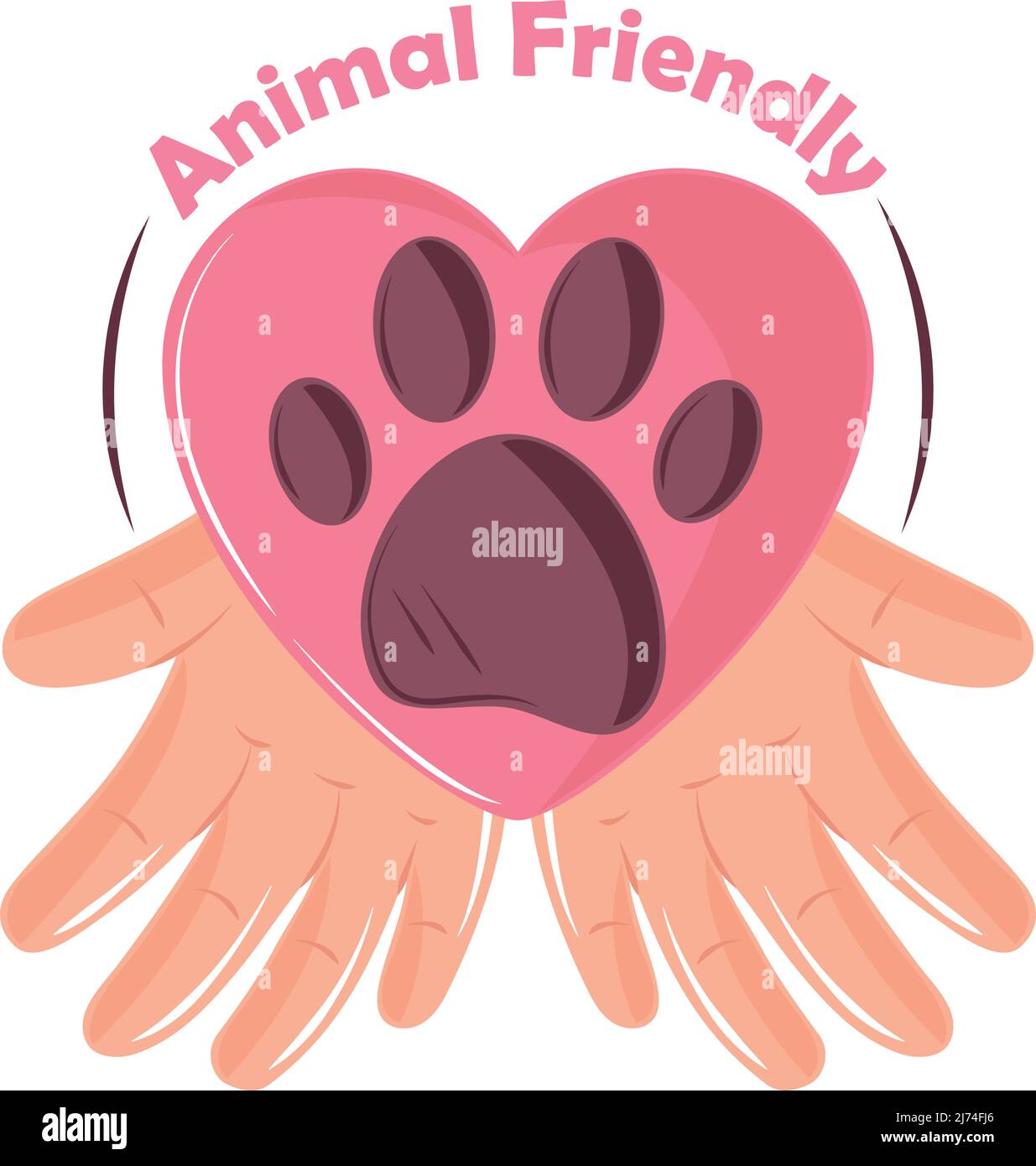 animal friendly label Stock Vector Image & Art - Alamy