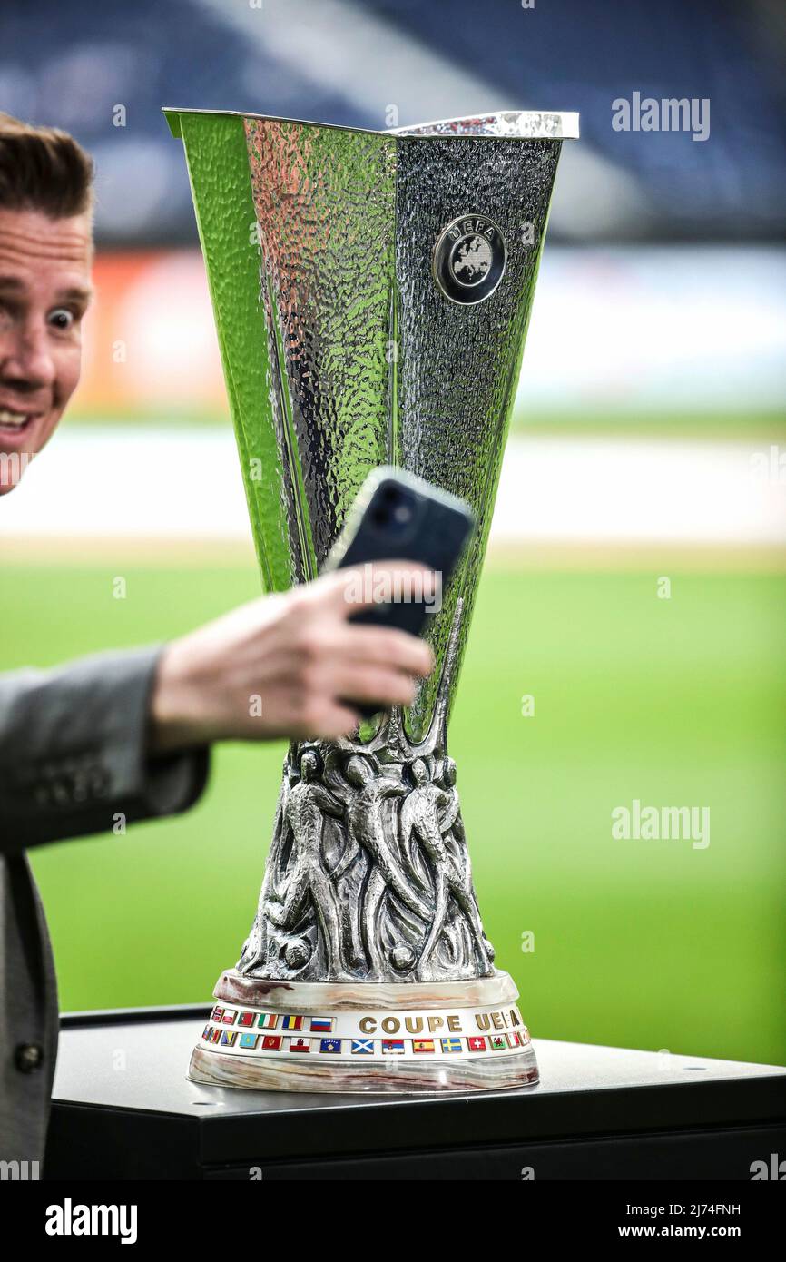 Trophy, cup, trophy in the stadium, in-kind recording. Eintracht ...