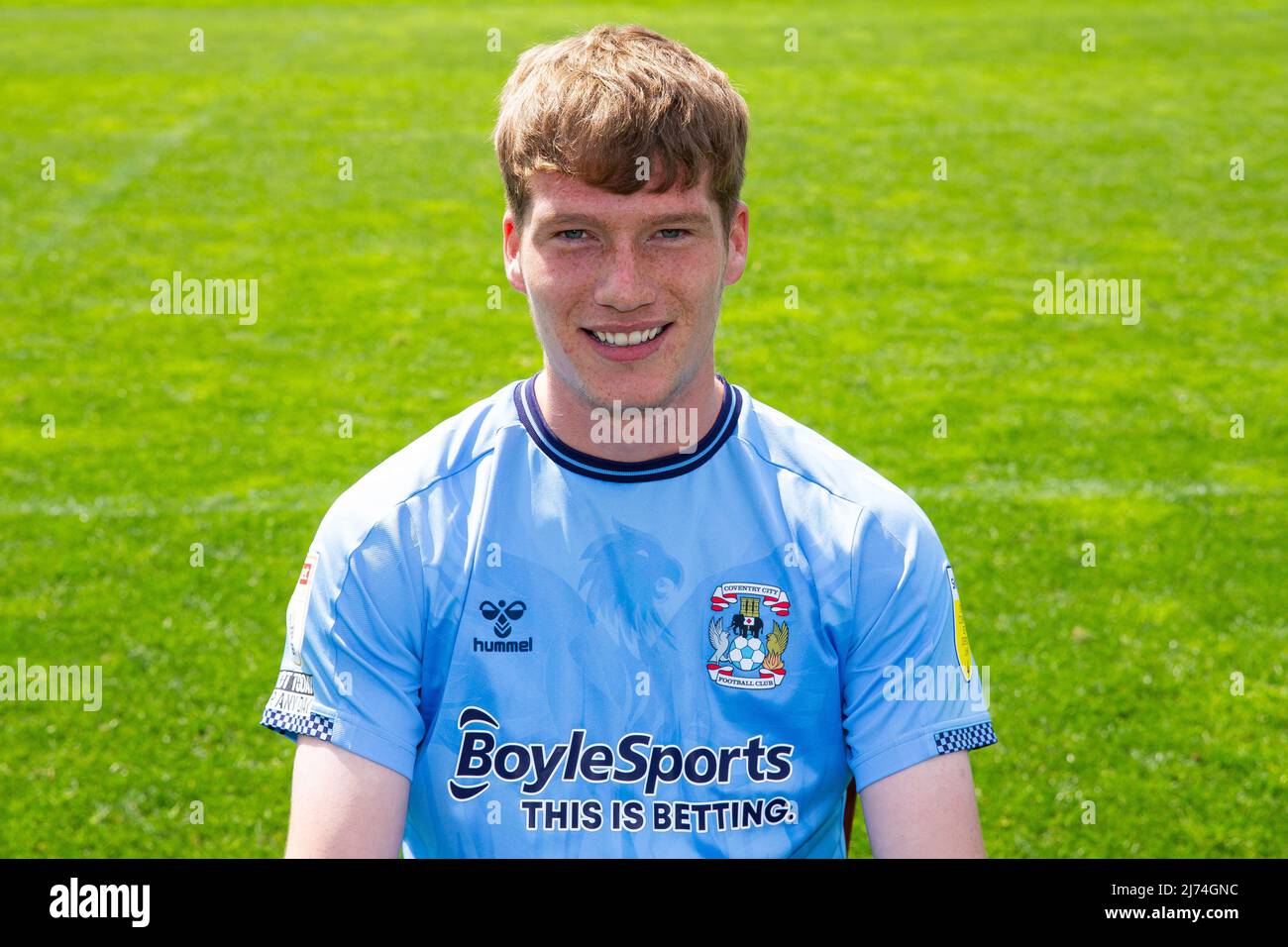 Coventry City's George Burroughs during a Coventry City photocall held ...
