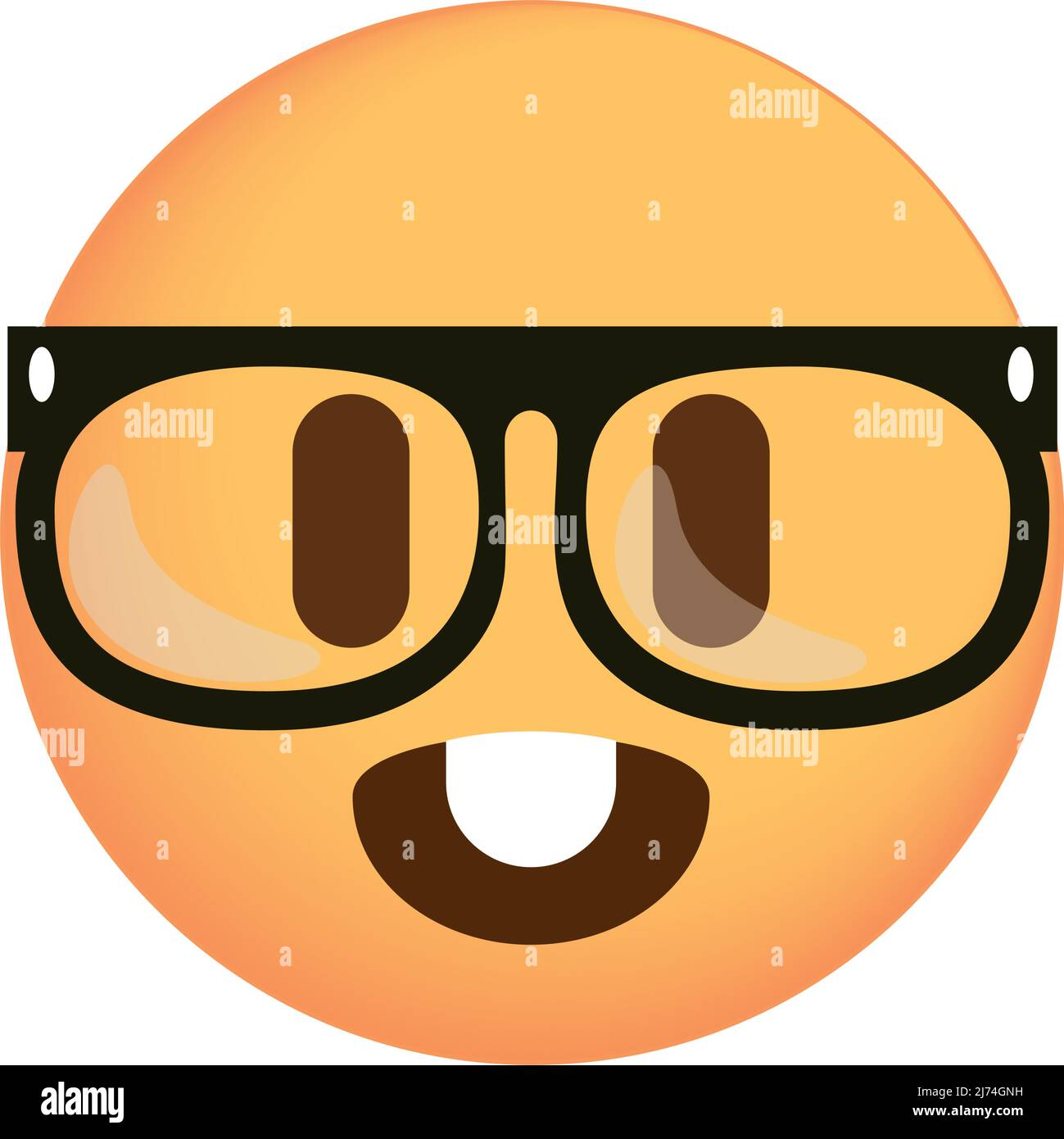 nerd face emoji Stock Vector Image & Art - Alamy