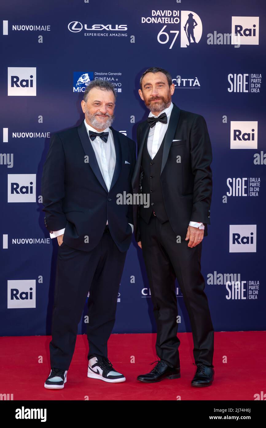 May 3, 2022, Rome, RM, Italy: Marco Manetti and Antonio Manetti attends ...