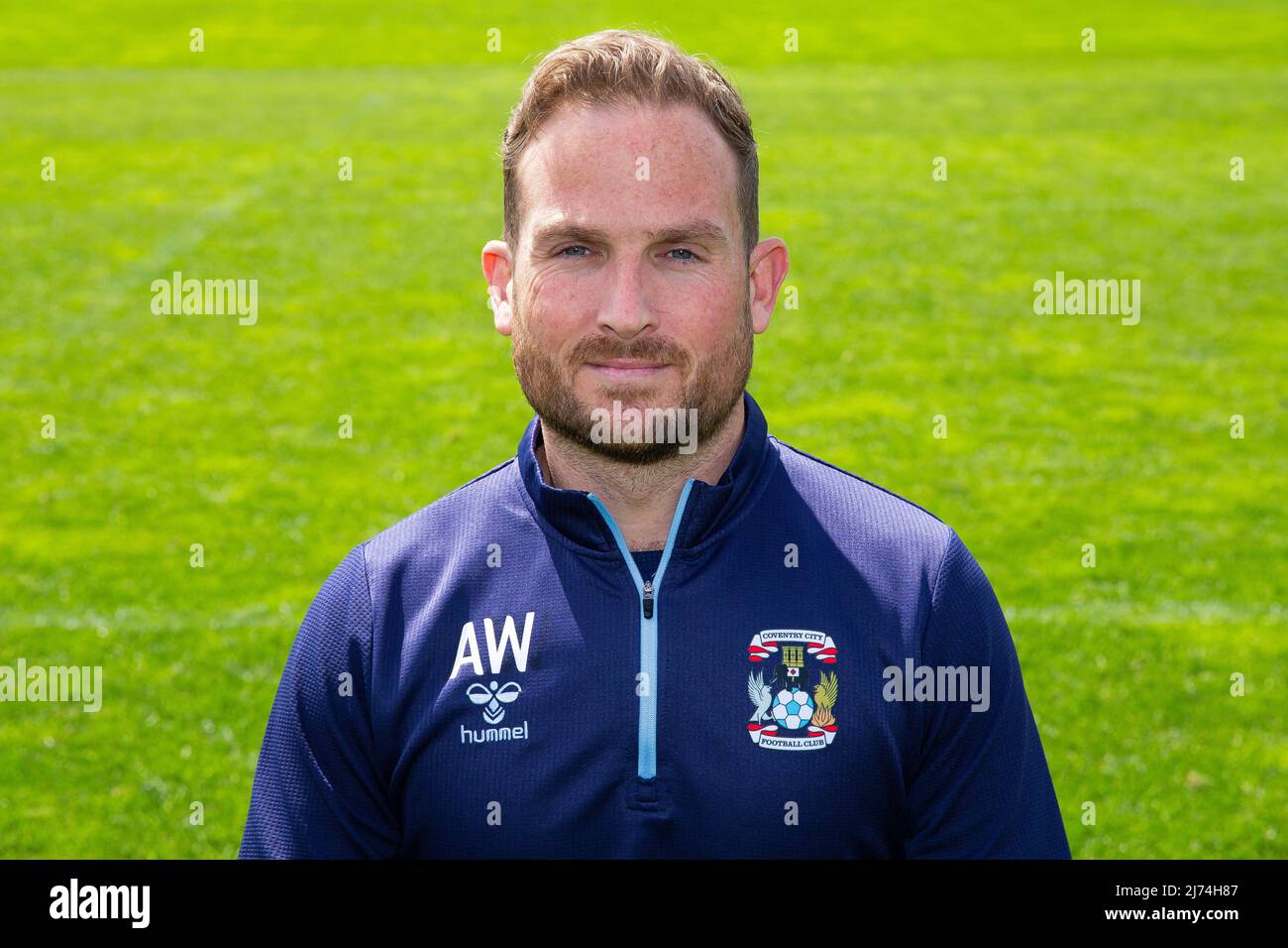 Coventry City goalkeeping coach Aled Williams during a Coventry City ...