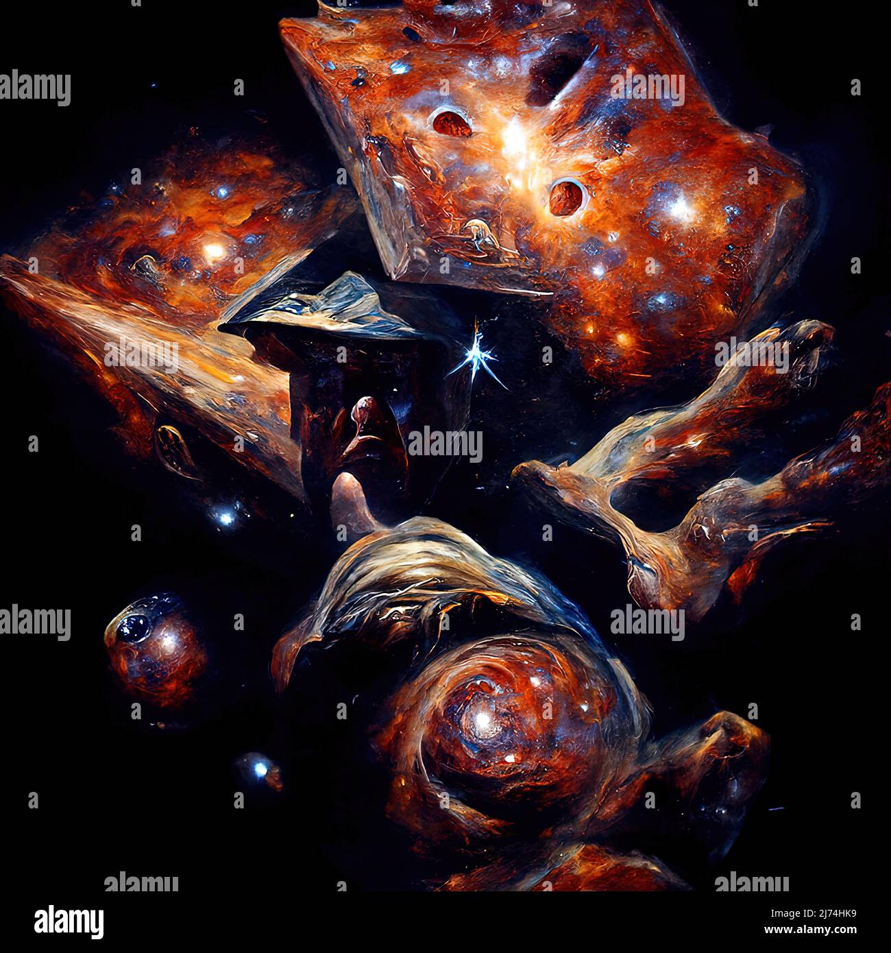 Exploring the fourth dimension, in an abstract odyssey of distant stars ...