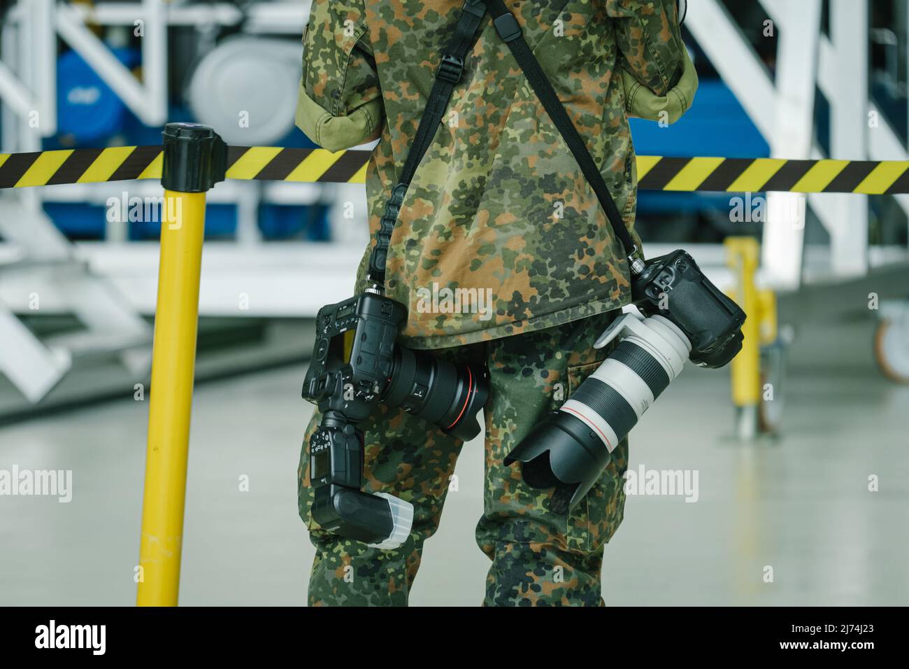 Photographer with two cameras hi-res stock photography and images - Alamy