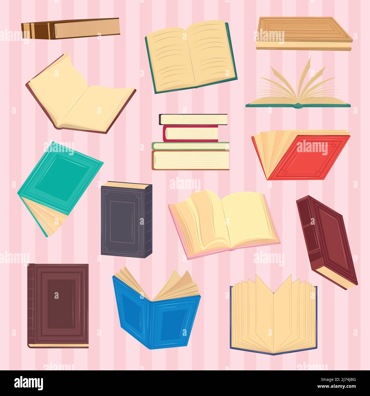 books icon collection Stock Vector Image & Art - Alamy