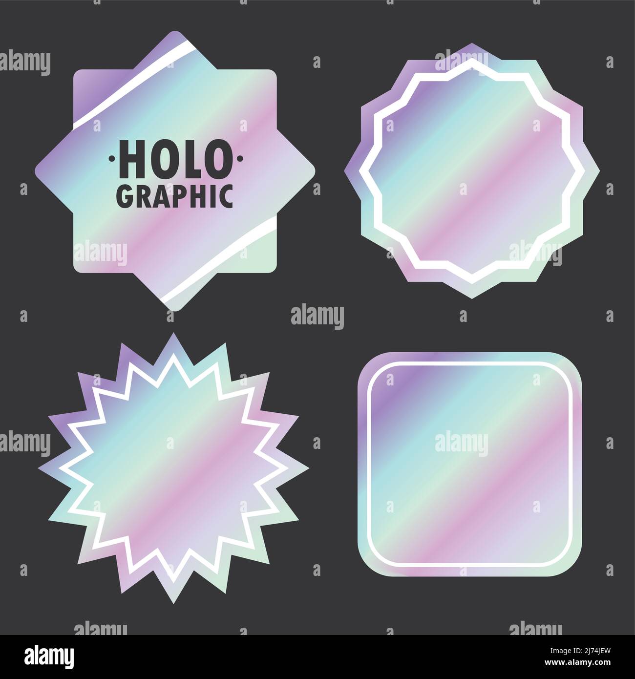 hologram stickers icons Stock Vector Image & Art - Alamy