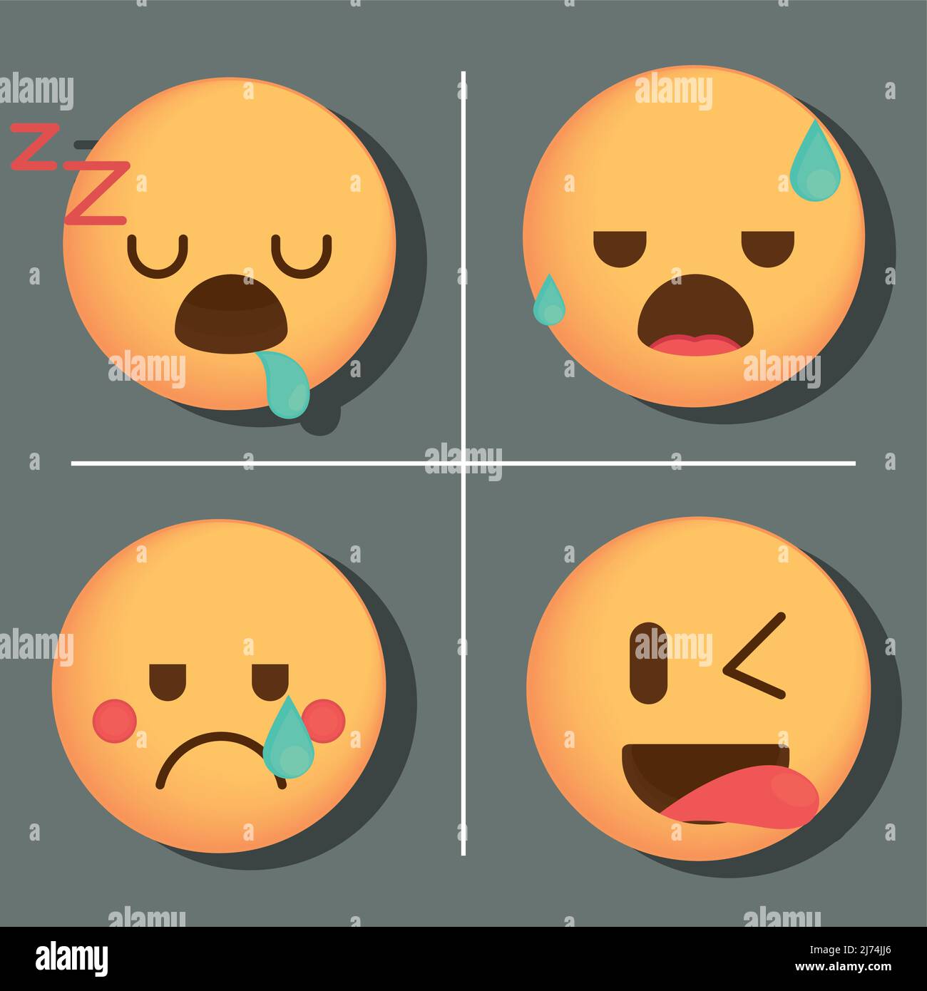 emoji faces expression Stock Vector Image & Art - Alamy