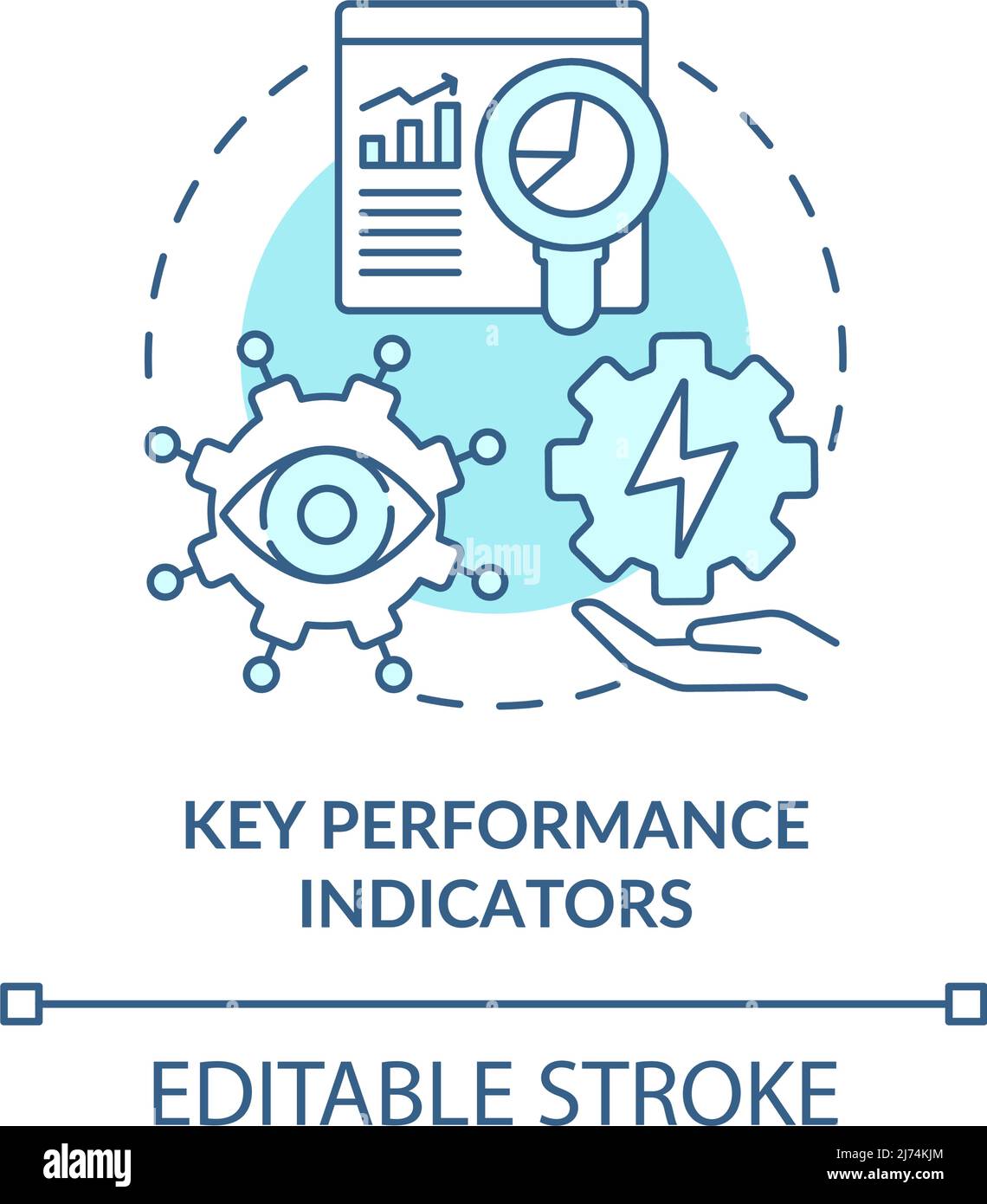 Key performance indicators turquoise concept icon Stock Vector Image ... Key performance indicators turquoise concept icon Stock Vector Image ...