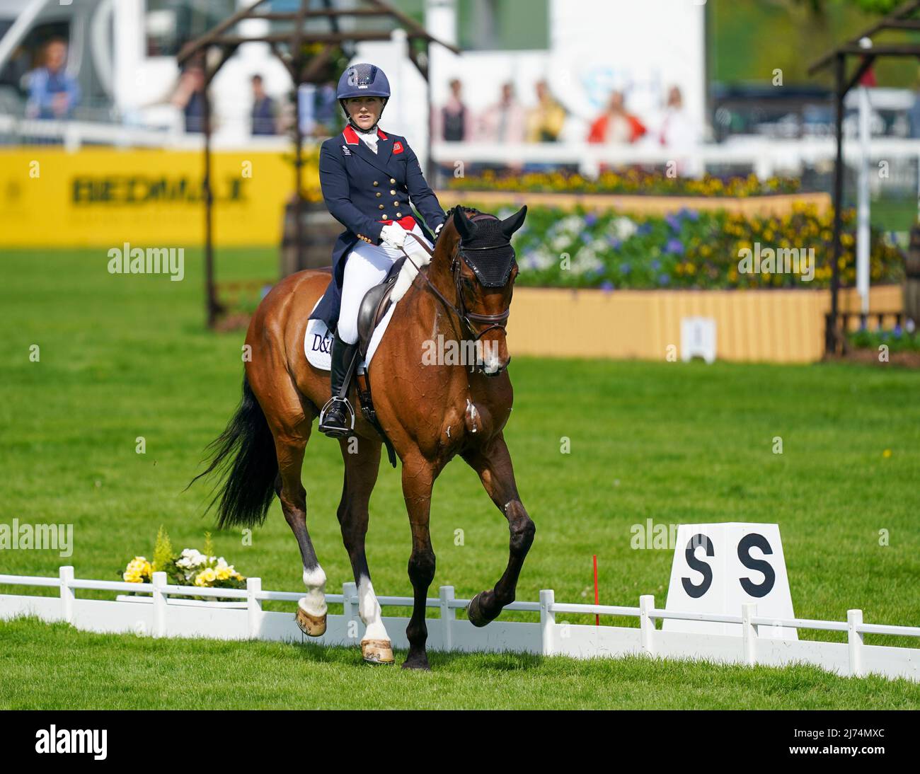 Laura Collett on London 52 during the dressage test on day three of the ...