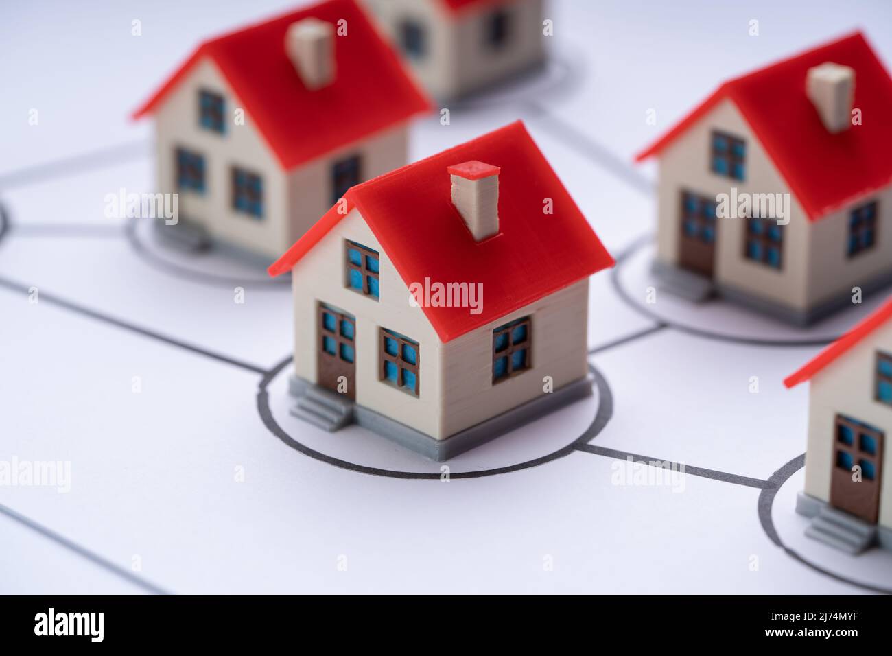 Homeowner Association. Connected Homeowner Houses. HOA Community Stock ...