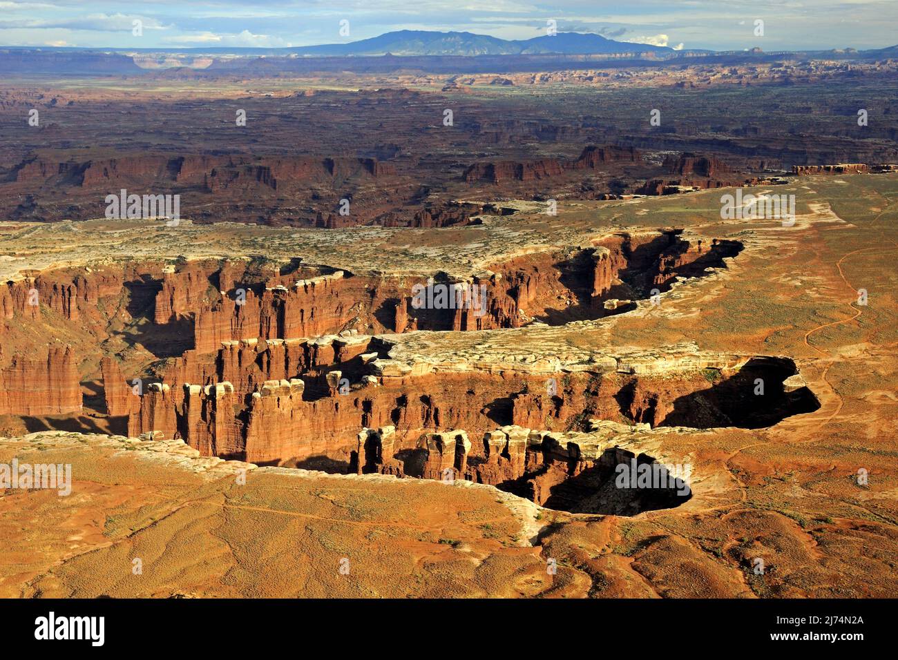 Sunset at the Grand View Point Overlook, USA, Utah, Canyonlands ...