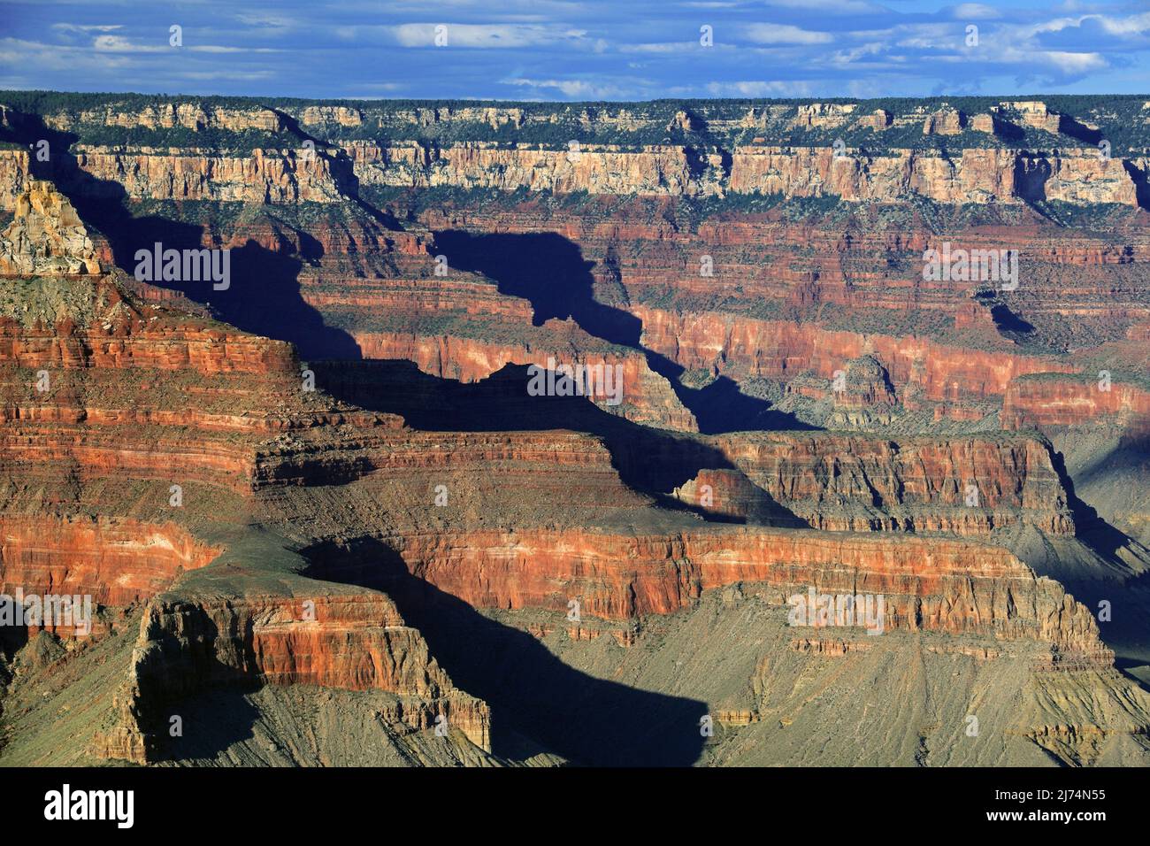 view from the South Rim near Yavapai Point of the Grand Canyon at ...