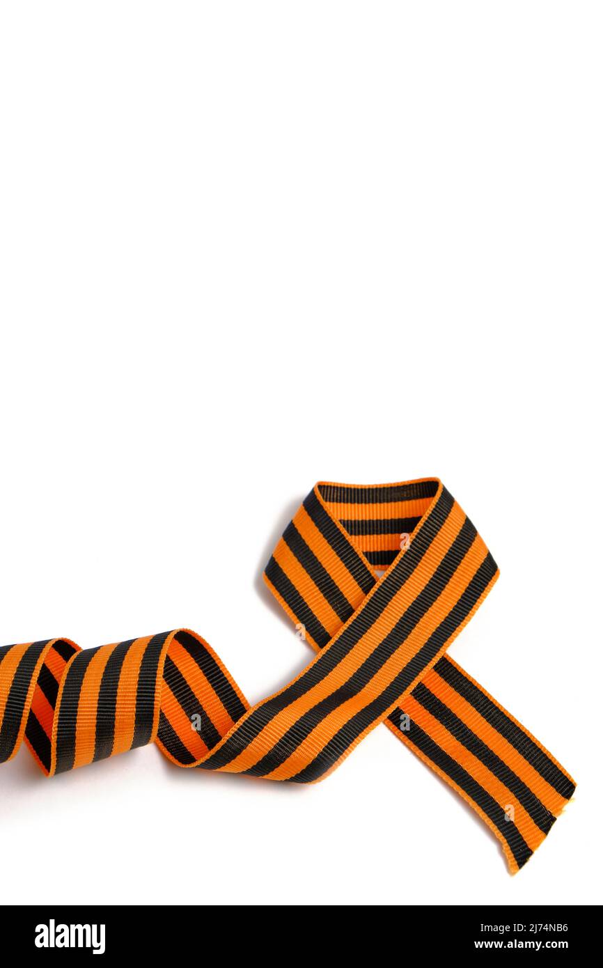 St. George ribbon on white background.Memory and patriotism Stock Photo ...