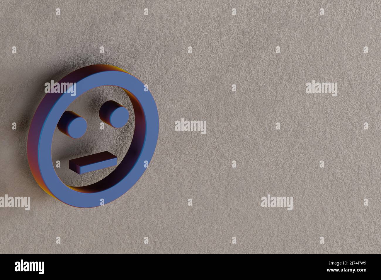 Beautiful abstract illustrations Blue Sentiment Neutral symbol icons on ...
