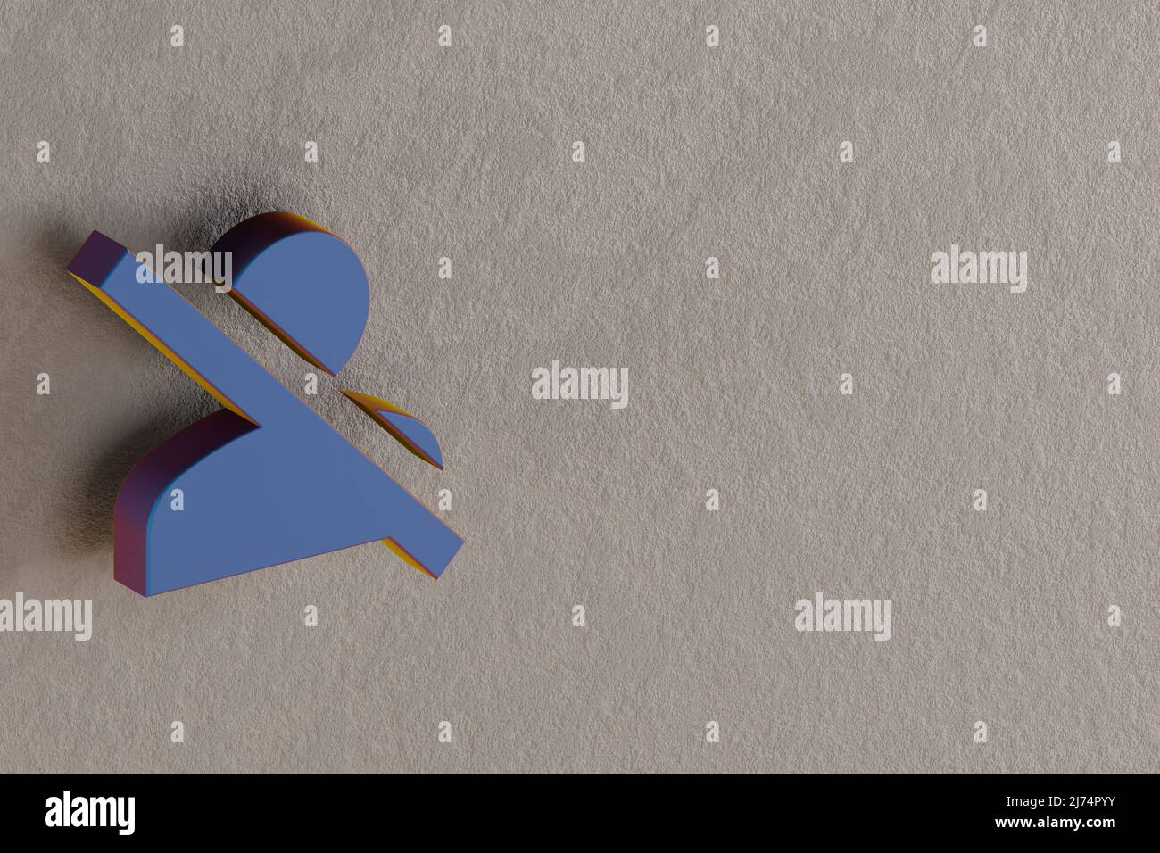 Beautiful abstract illustrations Blue Person Off symbol icons on a wall ...