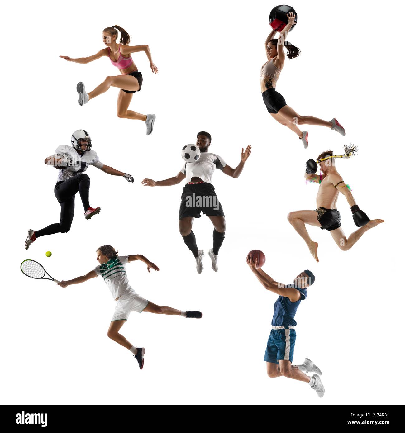 Woman soccer player american athlete Cut Out Stock Images & Pictures ...