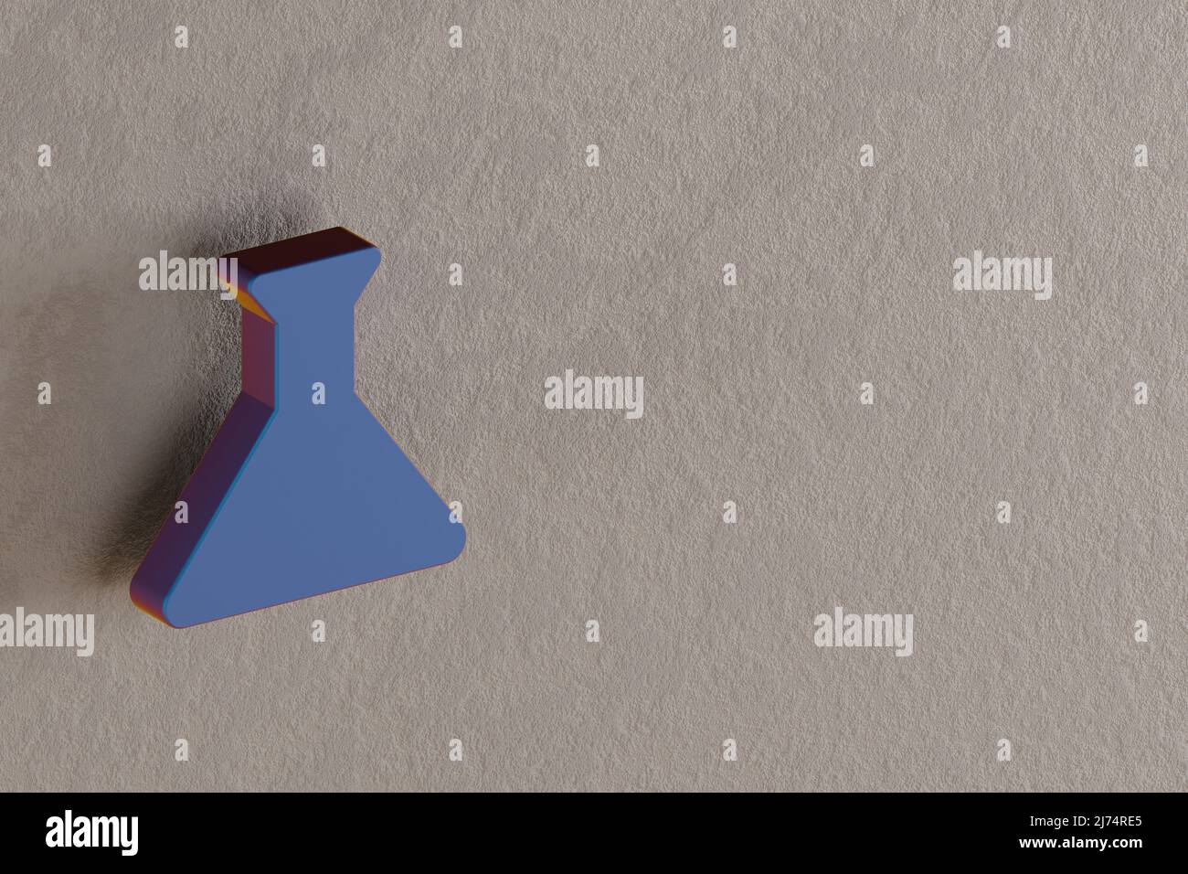 Beautiful abstract illustrations Blue Science flask symbol icons on a ...