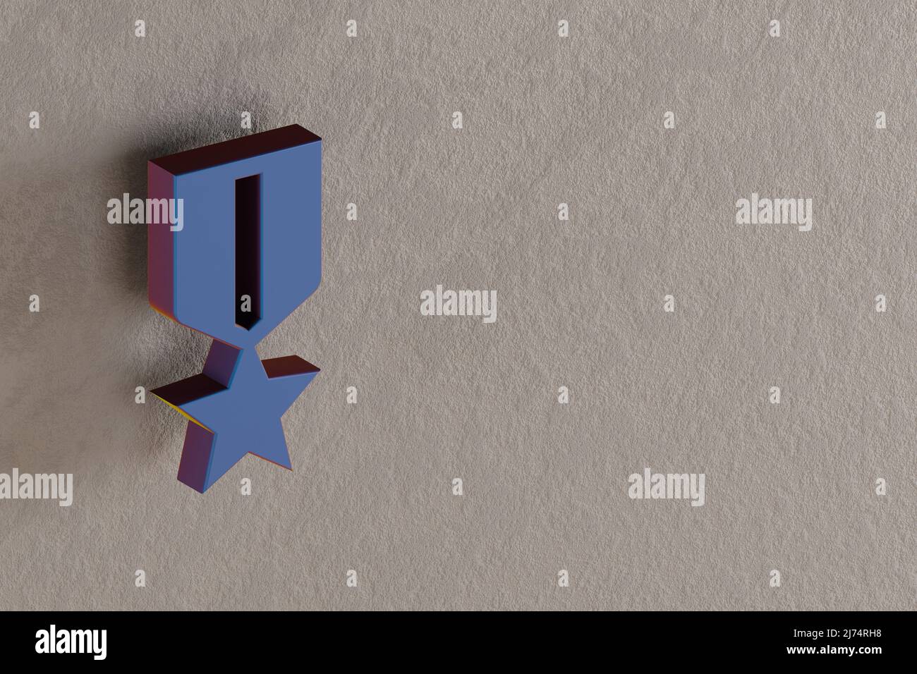 Beautiful abstract illustrations Blue medal badge symbol icons on a ...