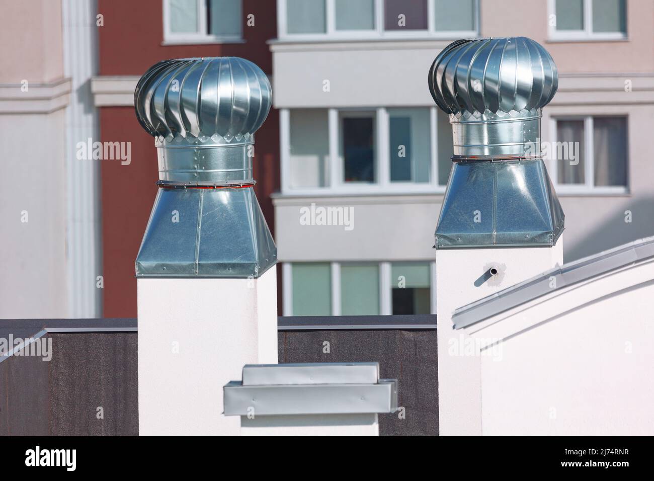 Exterior ventilation systems for residential house Stock Photo - Alamy