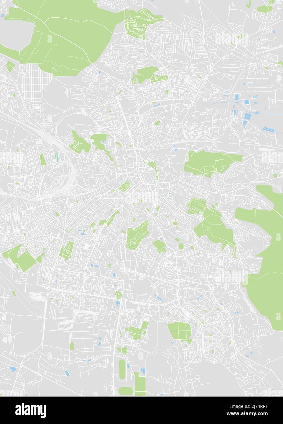 City map Lviv, color detailed plan, vector illustration Stock Vector ...