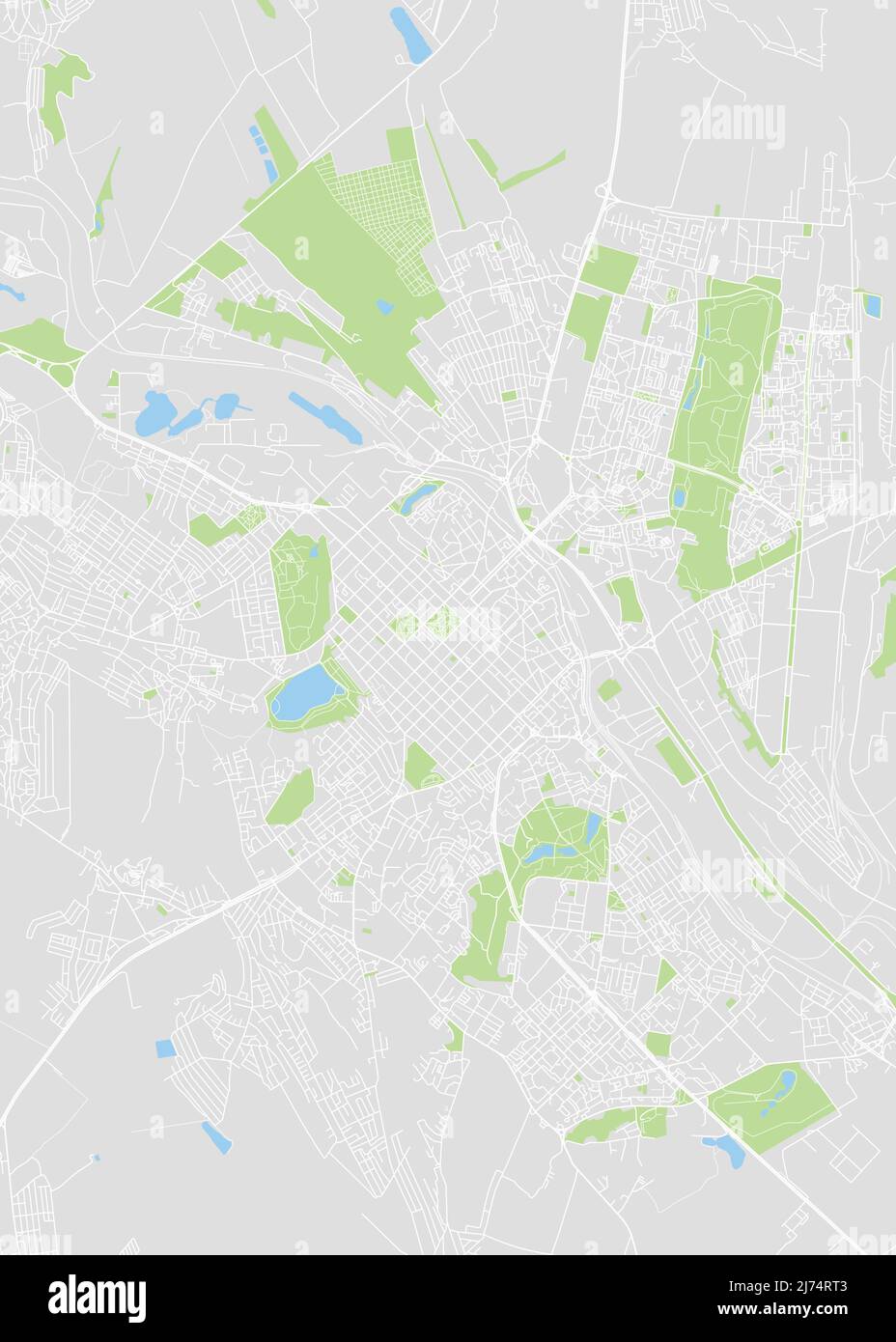 City map Chisinau, color detailed plan, vector illustration Stock ...