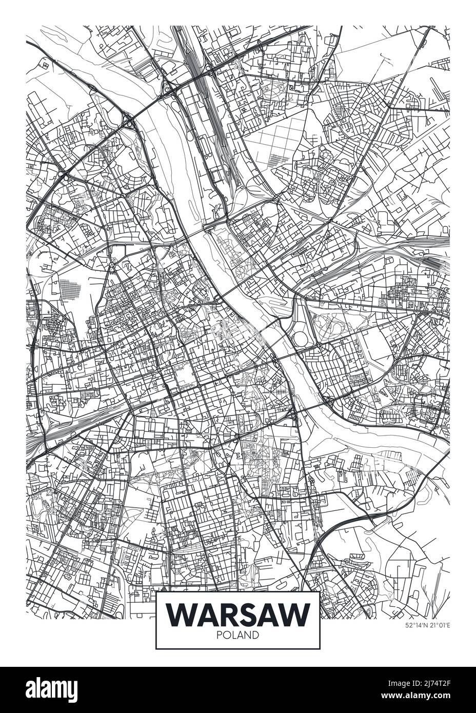 Poland warsaw view city Cut Out Stock Images & Pictures - Alamy