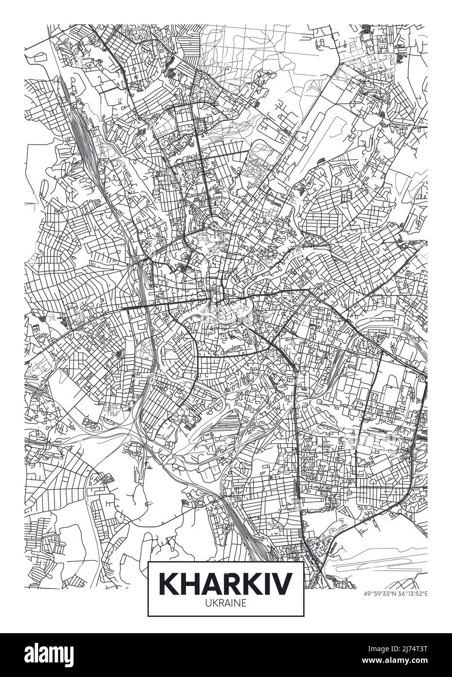 Map of kharkov hi-res stock photography and images - Alamy
