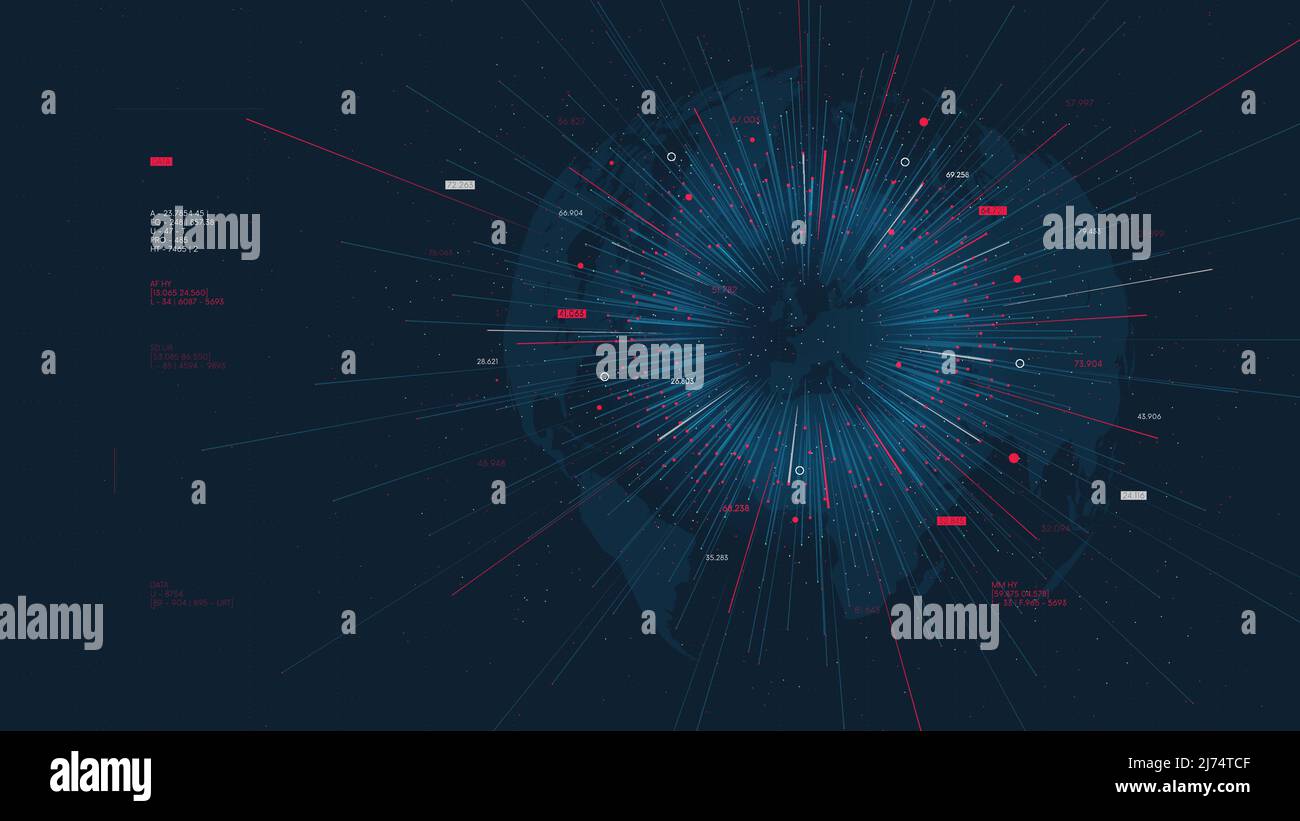Futuristic method of analyzing and sorting world economy, visualization ...