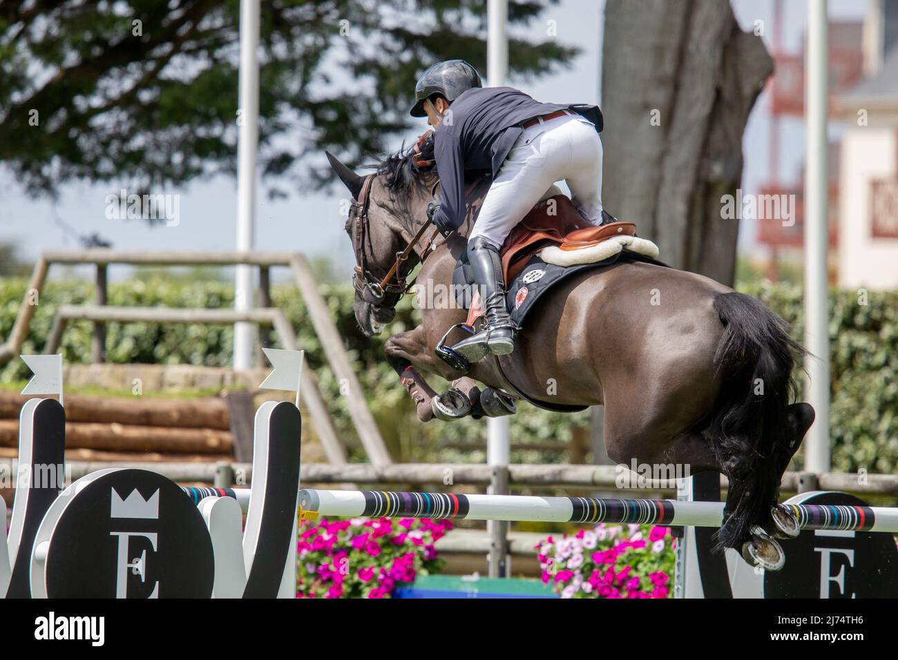 Simon Delestre (FRA) riding Dexter Fontenis Z, FFE Prize CSIO5 during ...